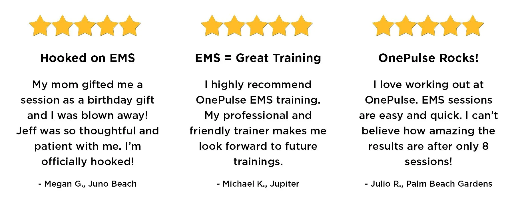 One Pulse - Powered-Up Fitness - EMS Personal Training - North Palm Beach