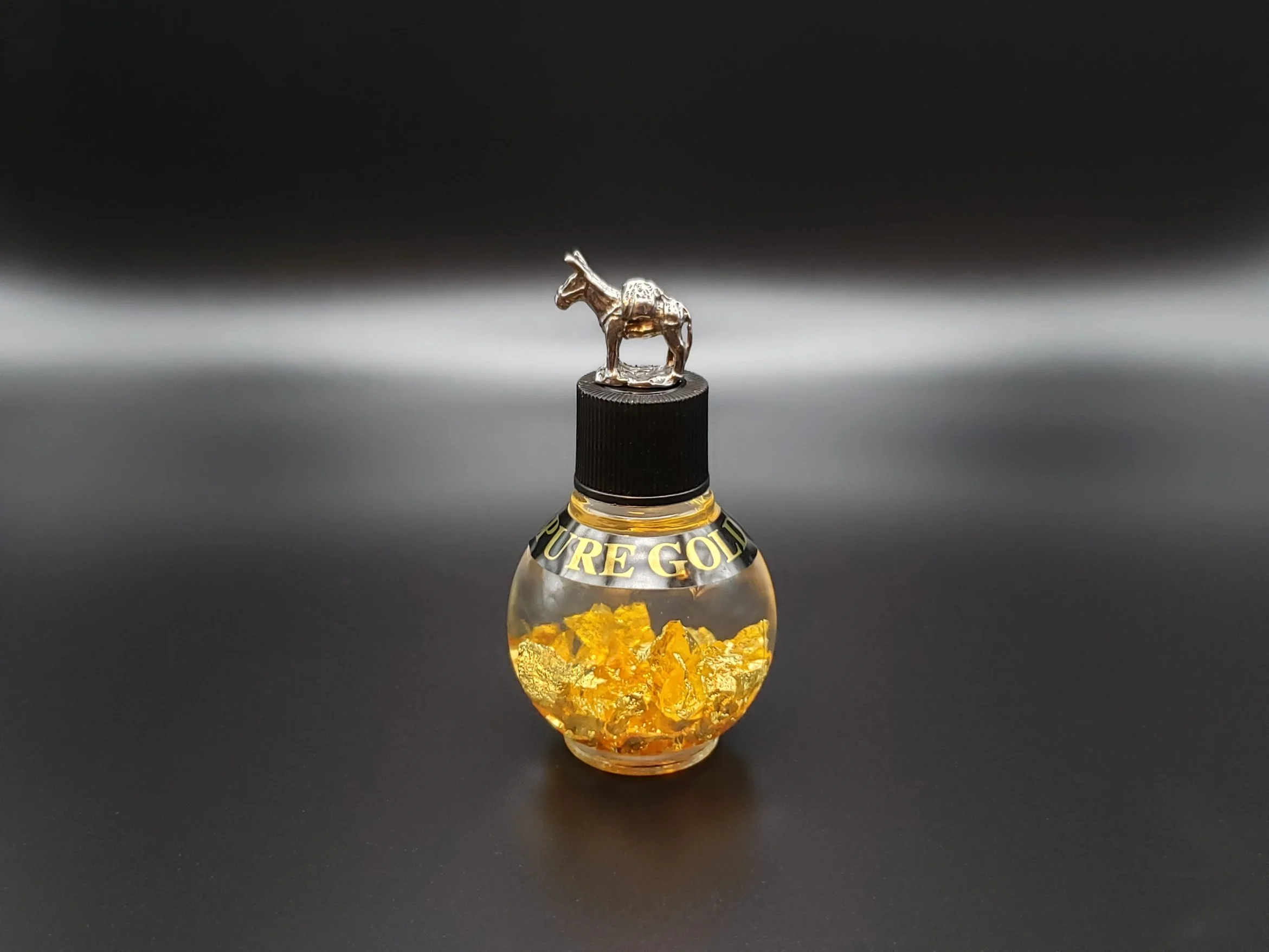 Gold Ball with Small Pewter Figurine — Treehouse Silver