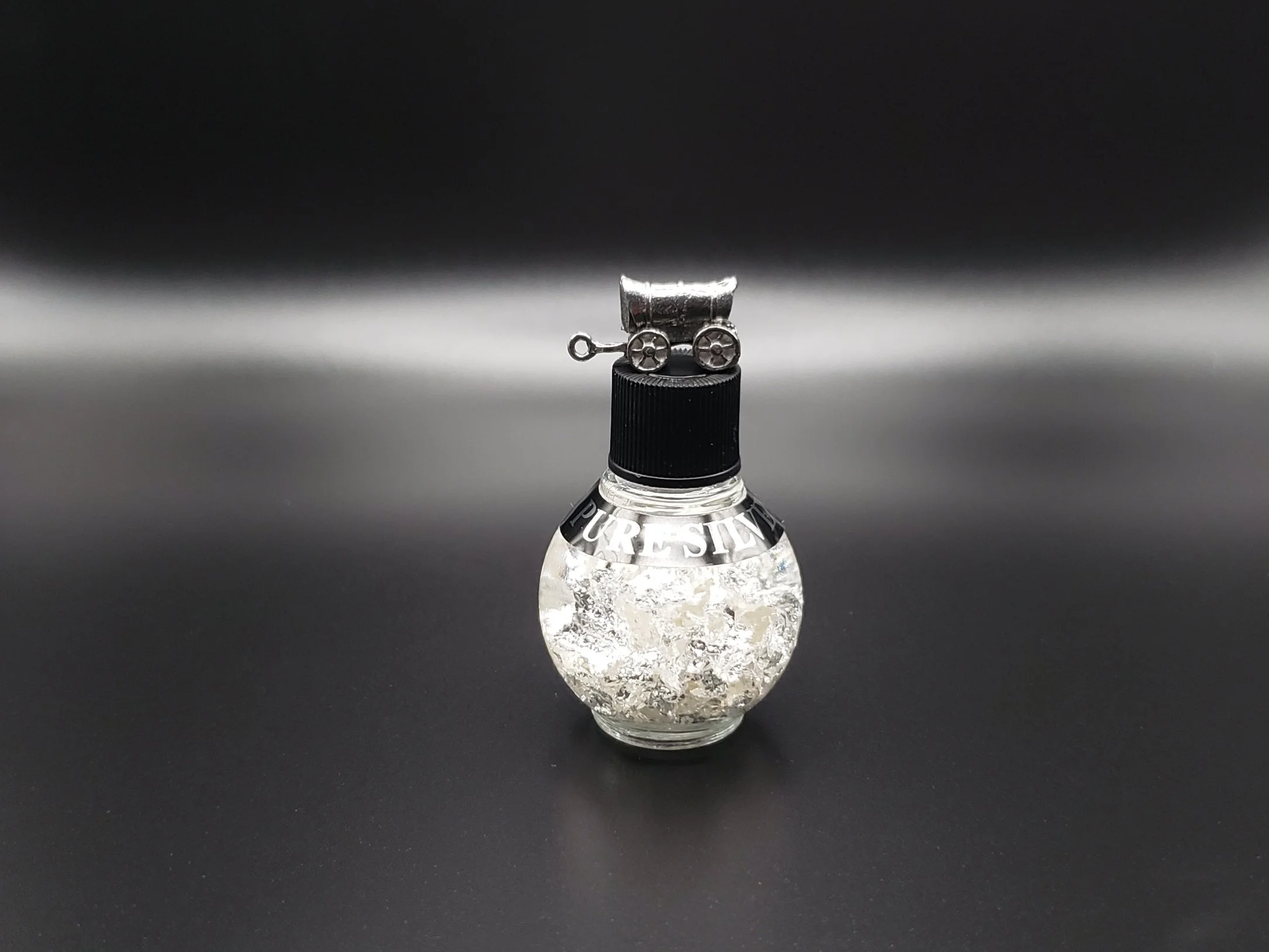 Silver Ball with Small Pewter Figurine | Treehouse Silver
