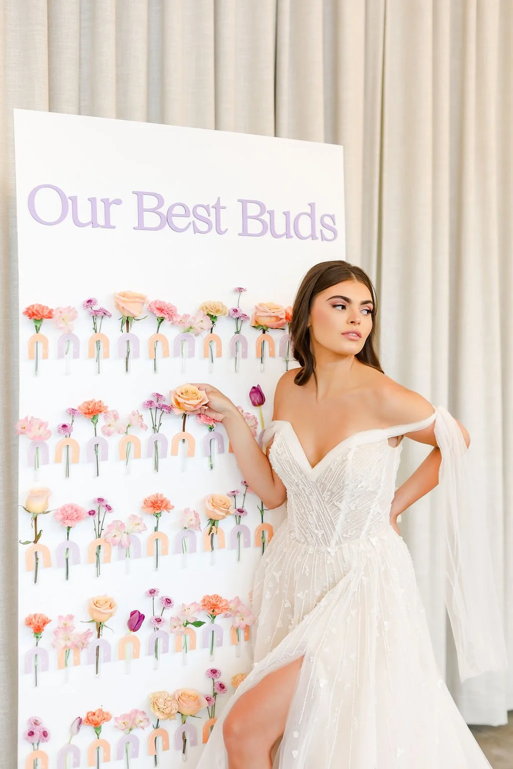 Bud Vase Wedding Seating Chart in Kansas City — designwise kc