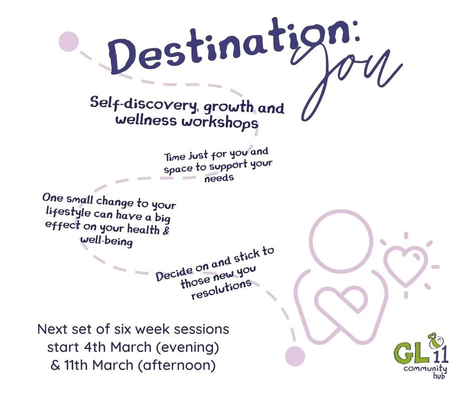 There is support for you at the GL11 Community Hub, Cam & Dursley ...