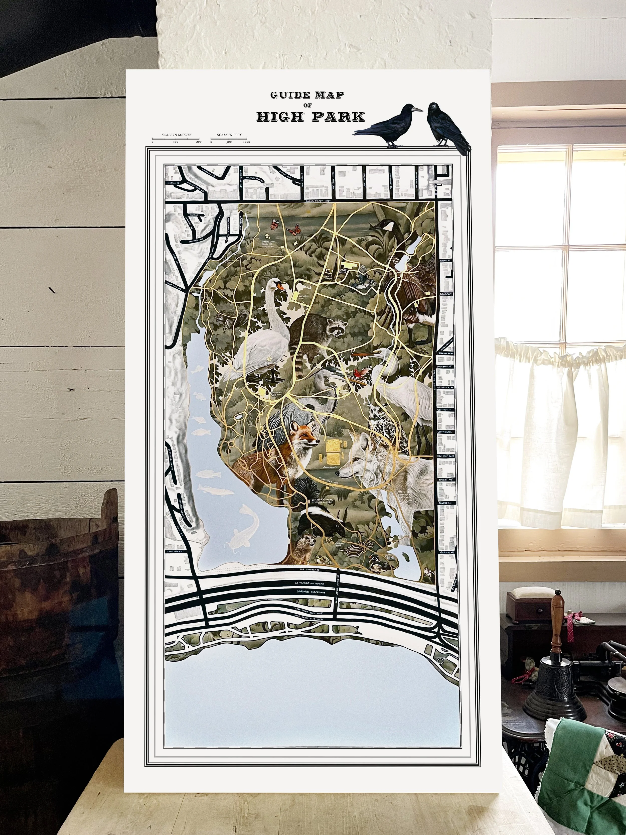 Guide Map of High Park, 30"X60" — Charisma Panchapakesan