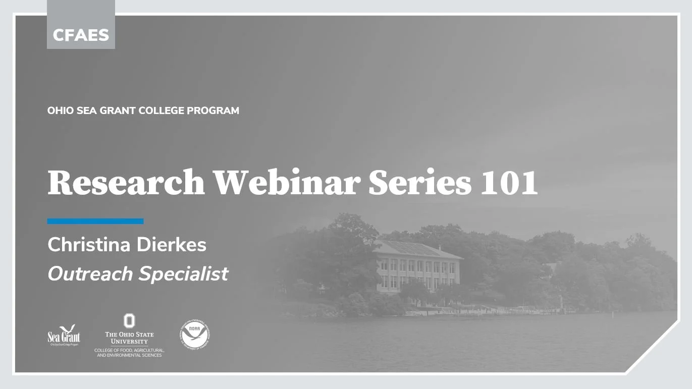 Research Webinar Series 101 — Christina Dierkes