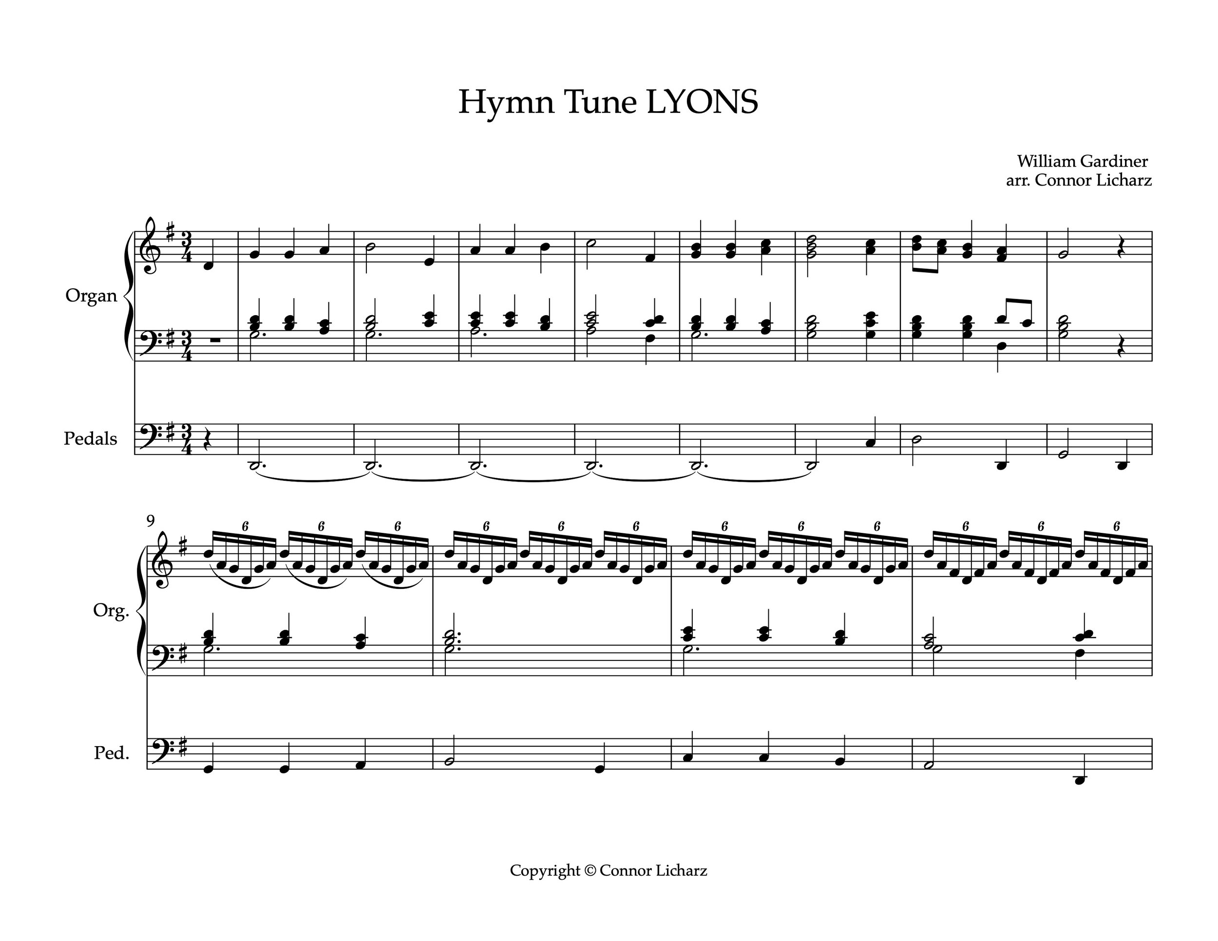 Organ/Hymns/ Reharmonisations — Connor Licharz