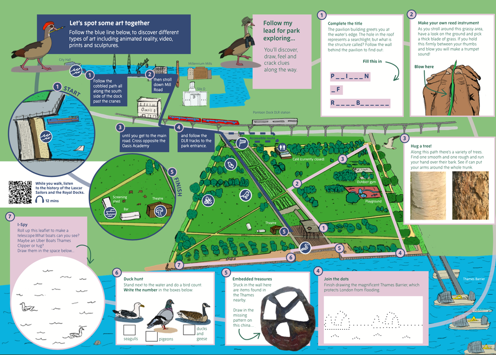 Thames Barrier Park map — Doodling Around