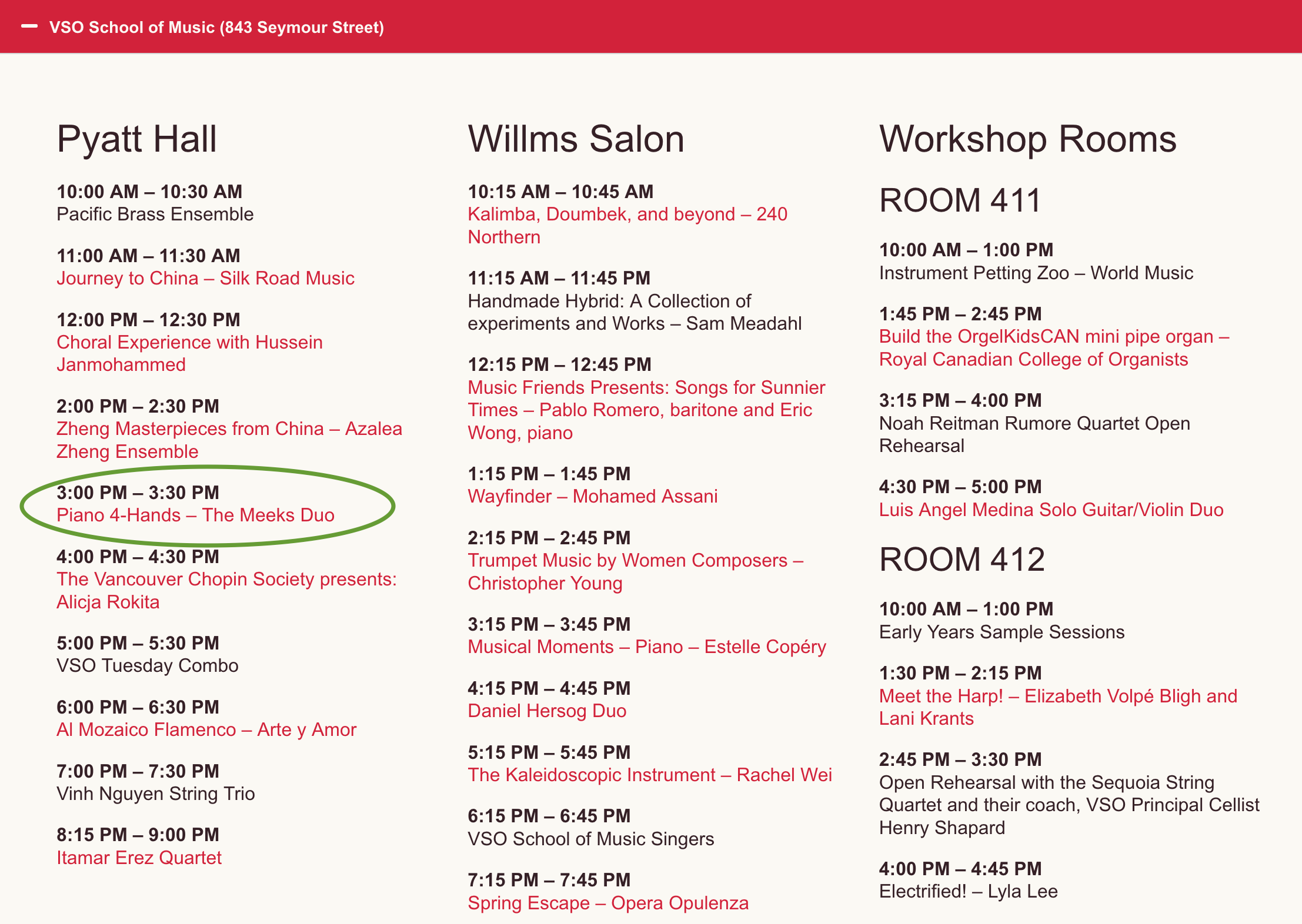 Performing at VSO’s Day of Music! (Saturday June 4, 3pm) — The Meeks Duo