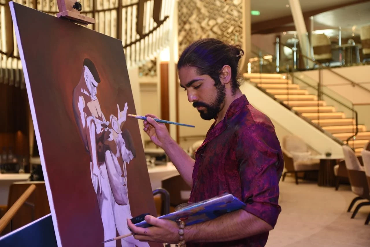 Live Painting Performance — Paris Zepeda Fine Artist