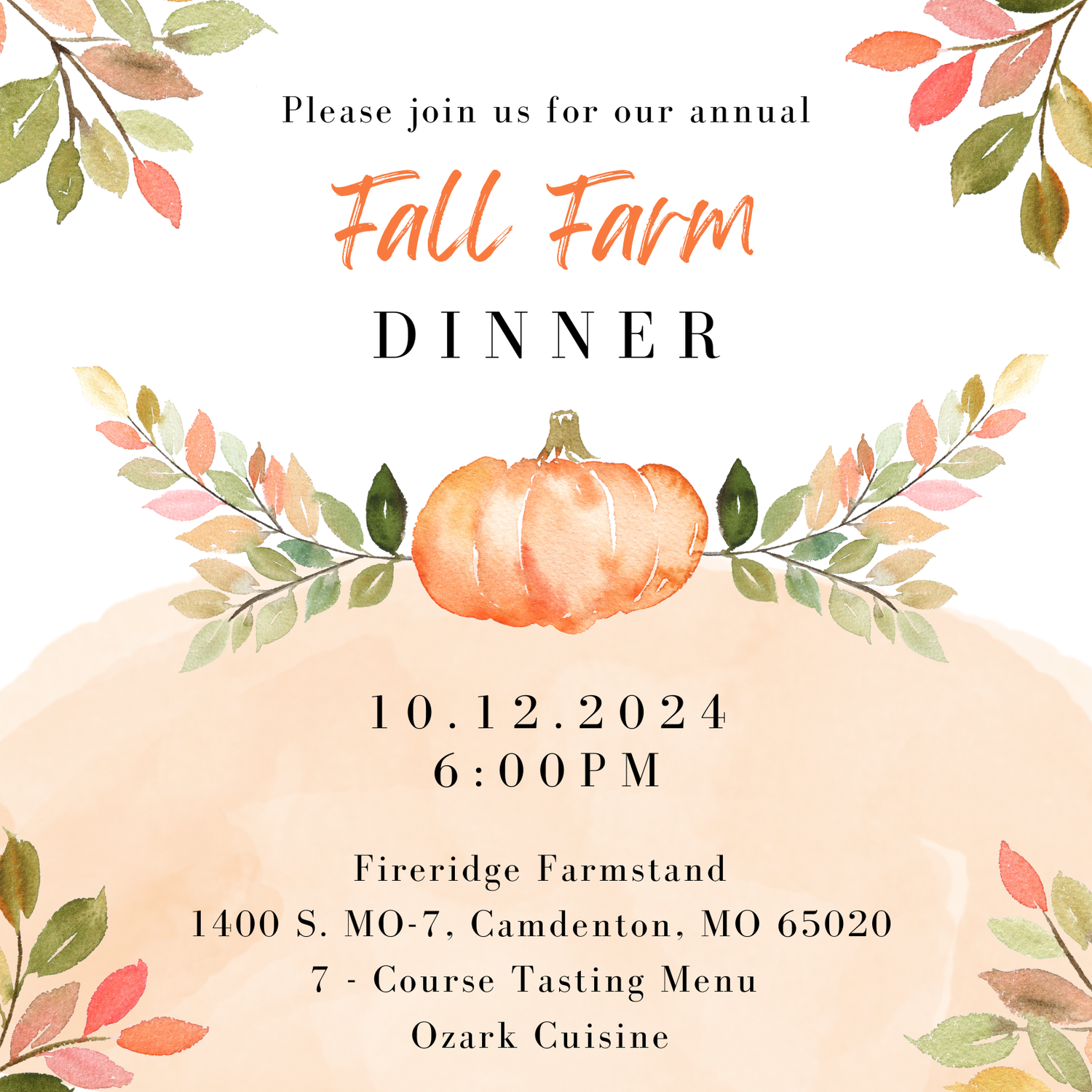 Dinner Club and Special Events — Swallowtail Farm to Table