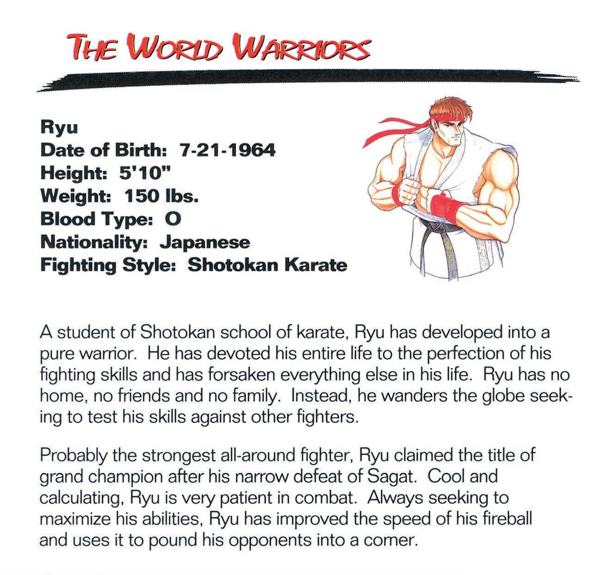 Ryu and Ken No Longer Practice Shotokan Karate — Thrilling Tales of Old ...
