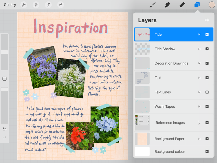 Journalling Your Creative Process: Digital Art Journalling in Procreate ...