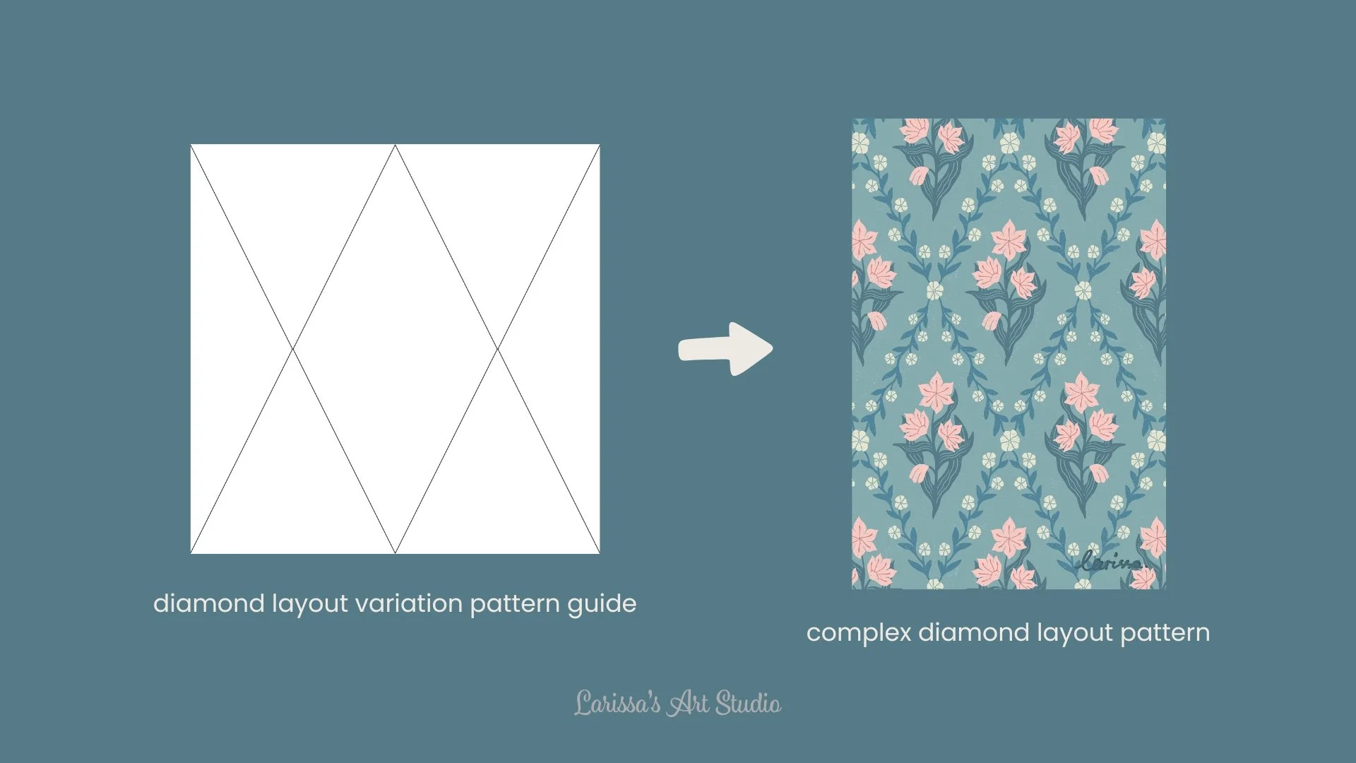 Making Diamond Layout Patterns in Procreate | Exploring Pattern Layouts ...