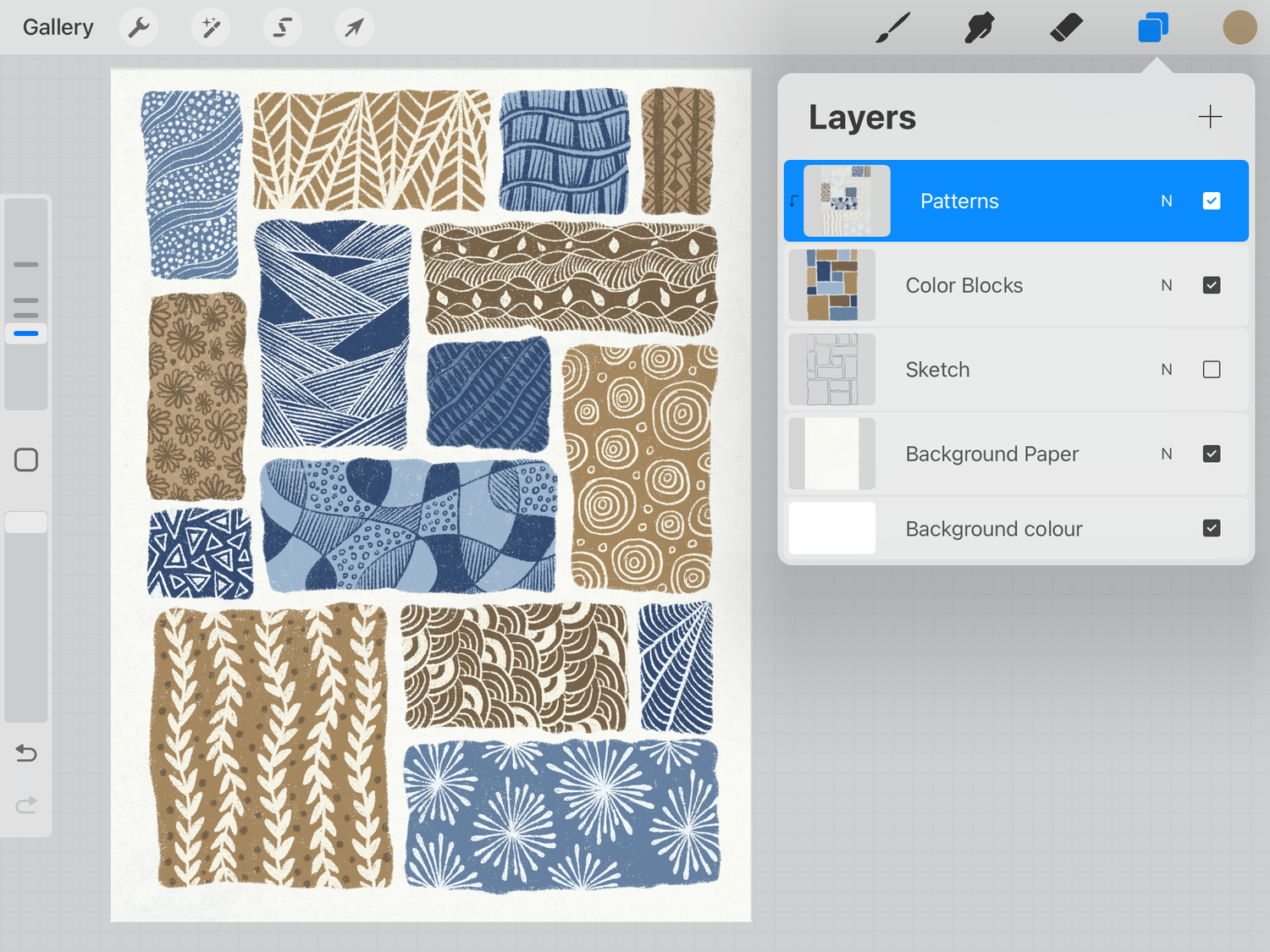 Creating a Pattern Sheet: Practice Drawing Patterns in Procreate ...