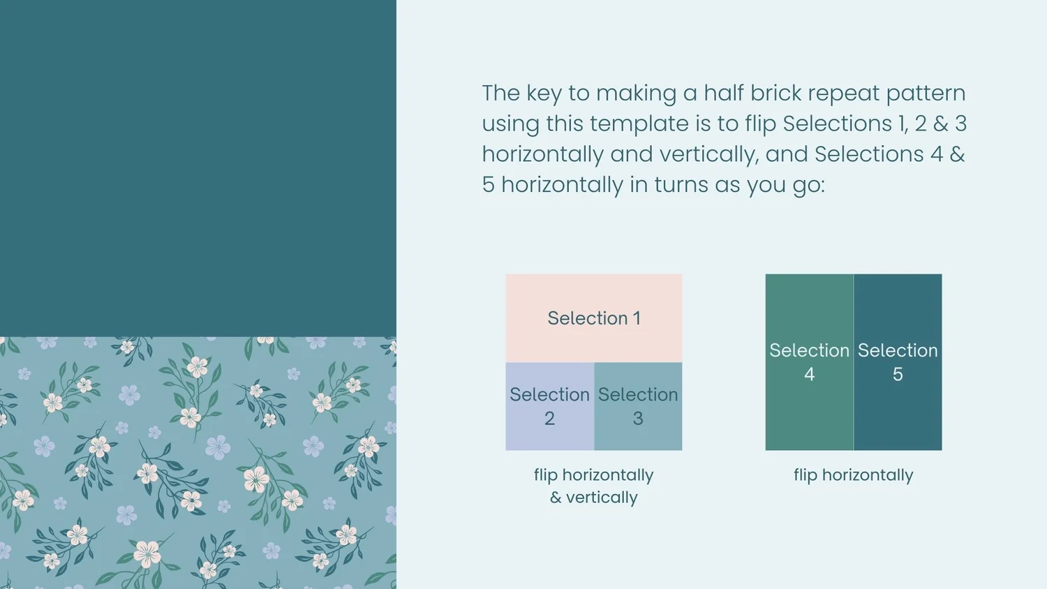 Making a Half Brick Repeat Pattern in Procreate — Larissa's Art Studio