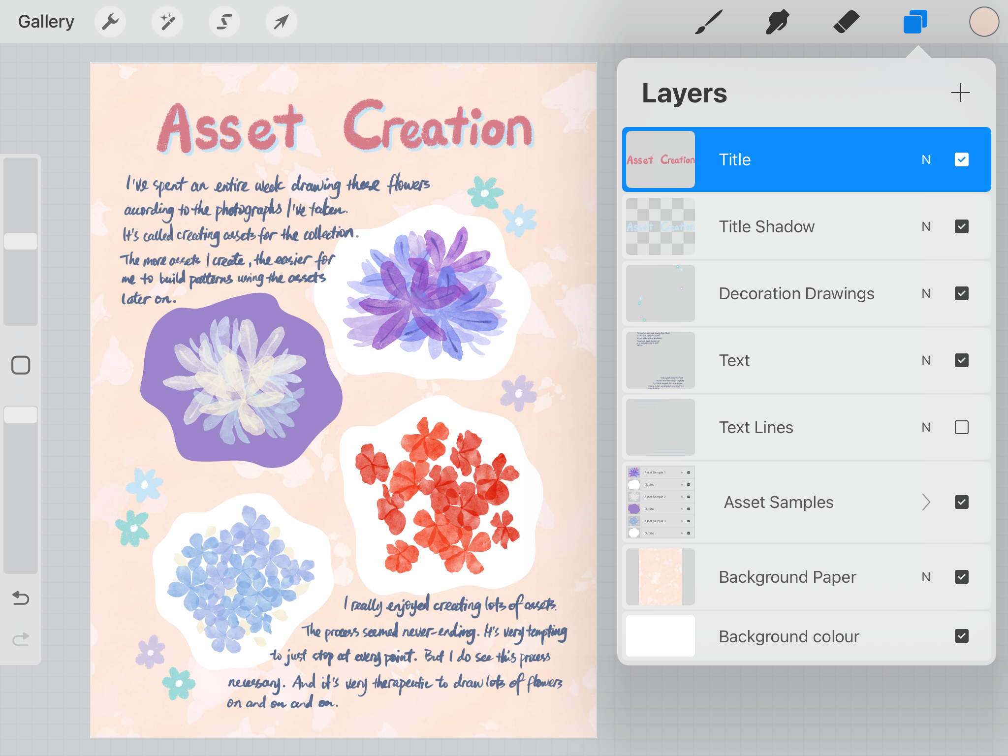 Journalling Your Creative Process: Digital Art Journalling in Procreate ...