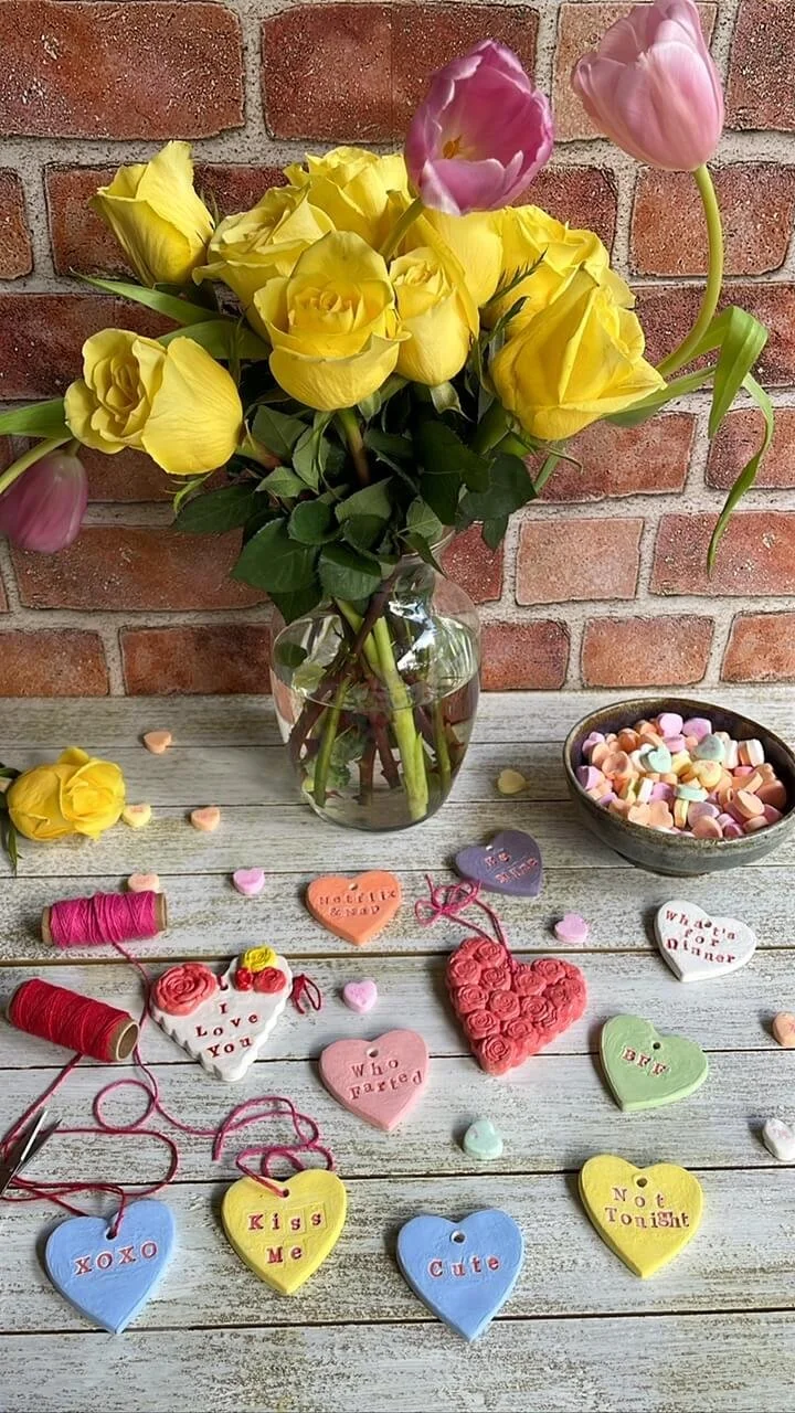 Ceramic Conversation Hearts — Vanilla Vine Pottery
