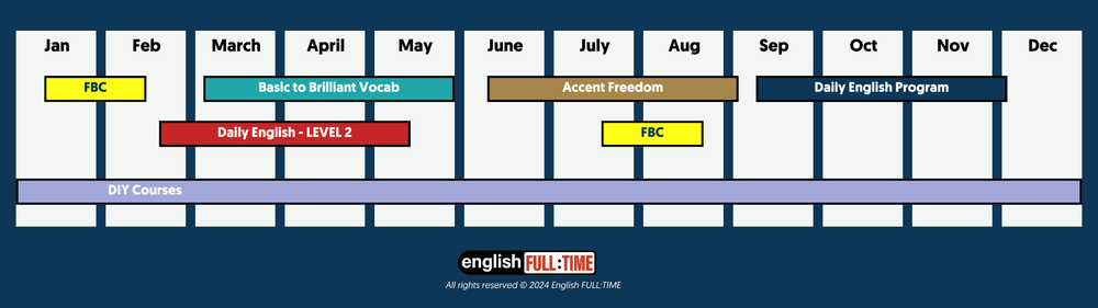2024 Course Calendar — English Full:Time