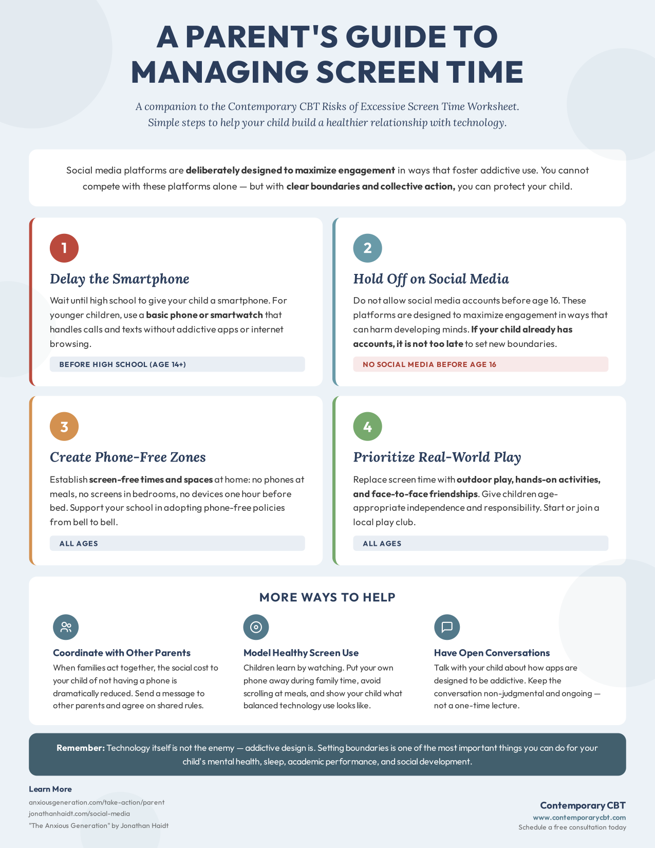 Free Mental Health Worksheets | Contemporary CBT Chicago — Contemporary CBT