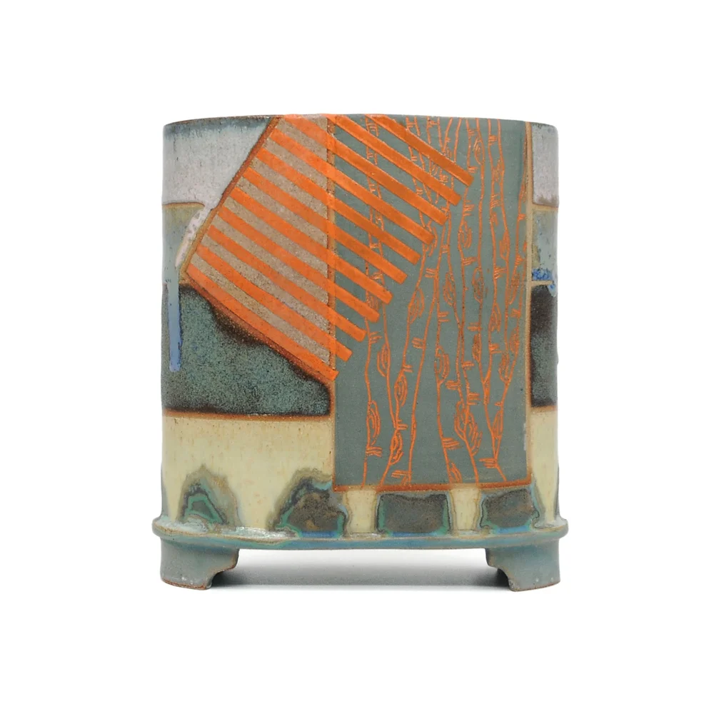 Lava Deco Botanical Jar 2M Maple — Miae Kim Ceramics