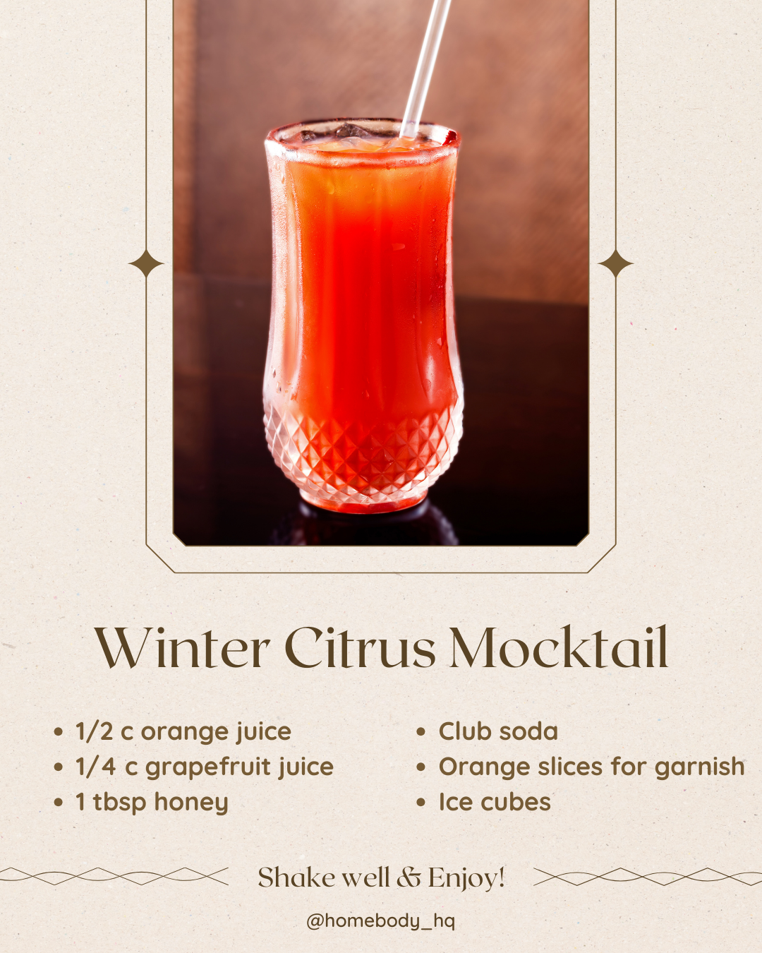 Sip, Savor, and Celebrate: Festive Holiday Mocktail Recipes — homebodyHQ