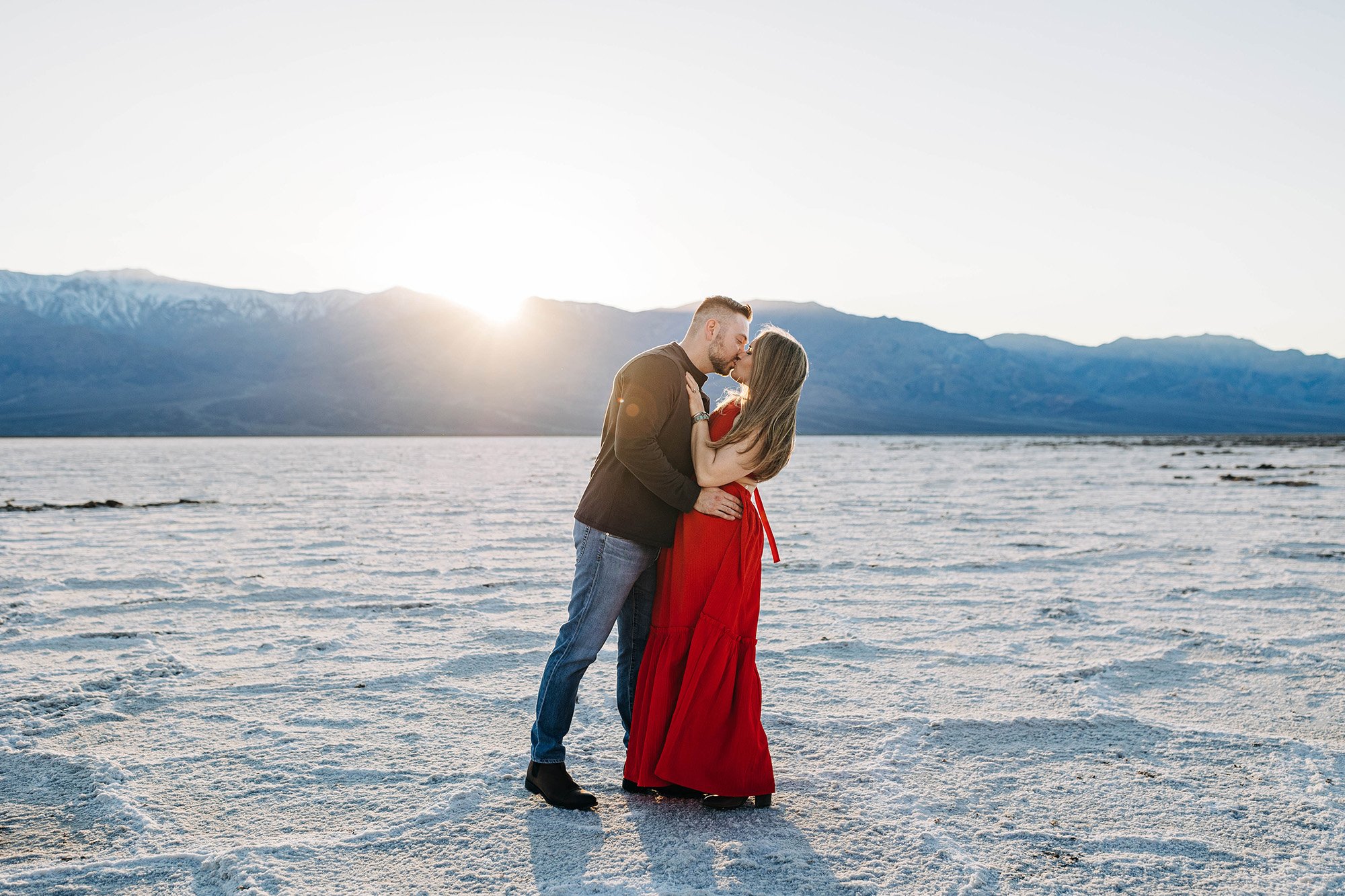 Winter Death Valley Engagement Session | Aly & Alex — Love and ...