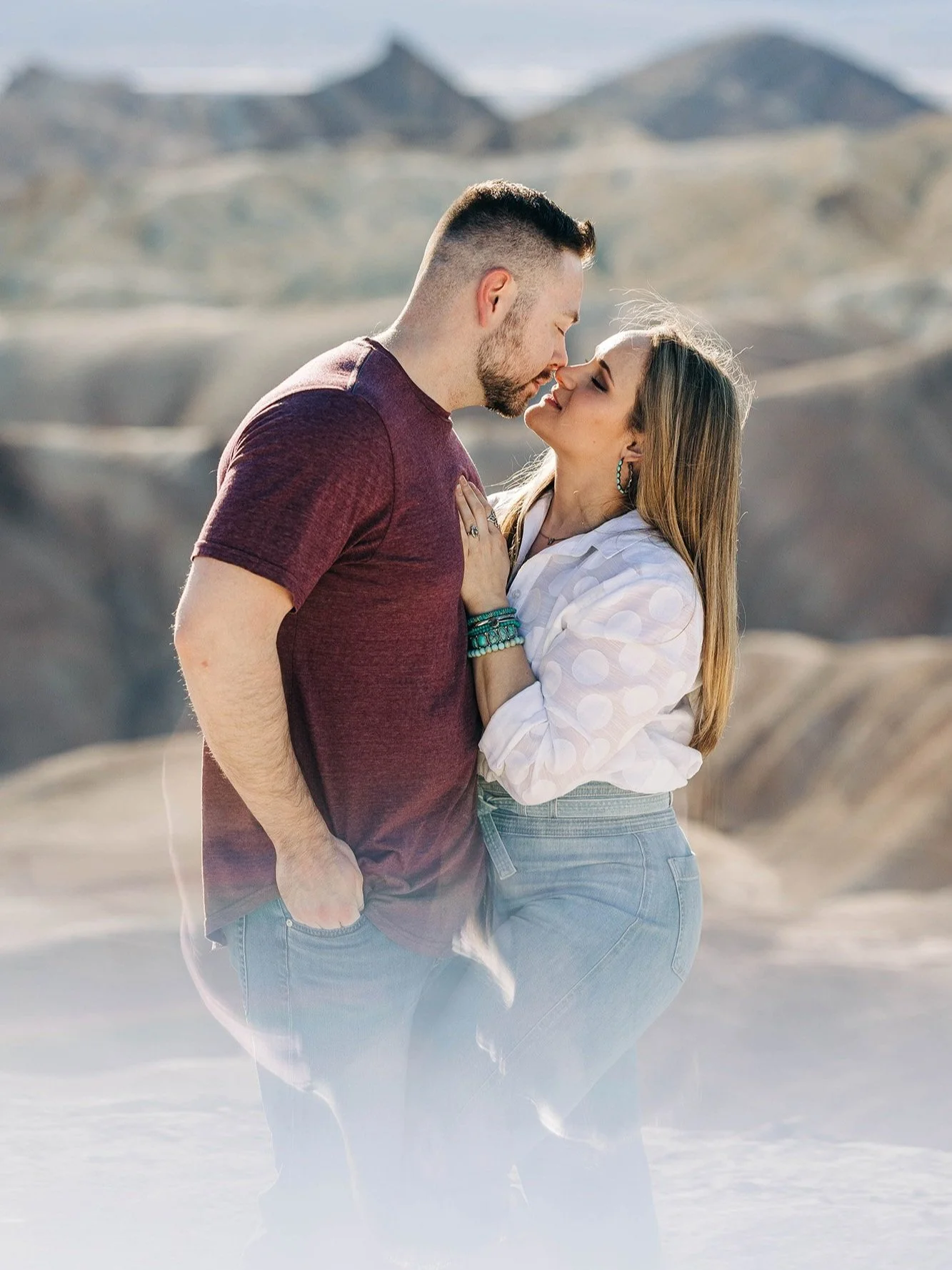 Winter Death Valley Engagement Session | Aly & Alex — Love and ...
