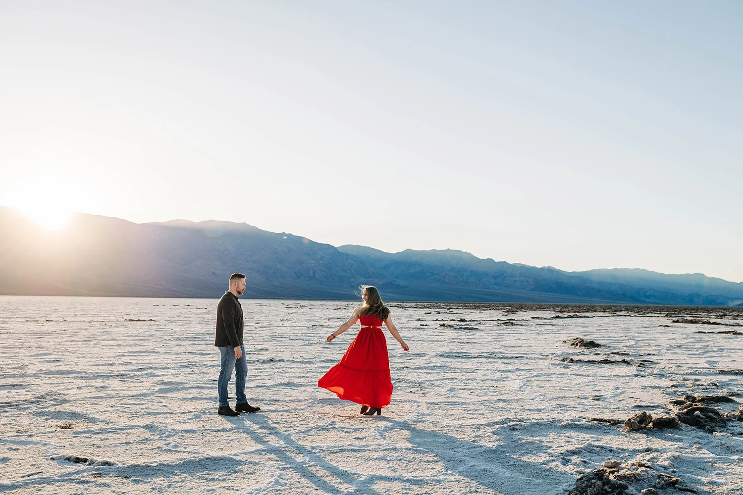 Winter Death Valley Engagement Session | Aly & Alex — Love and ...