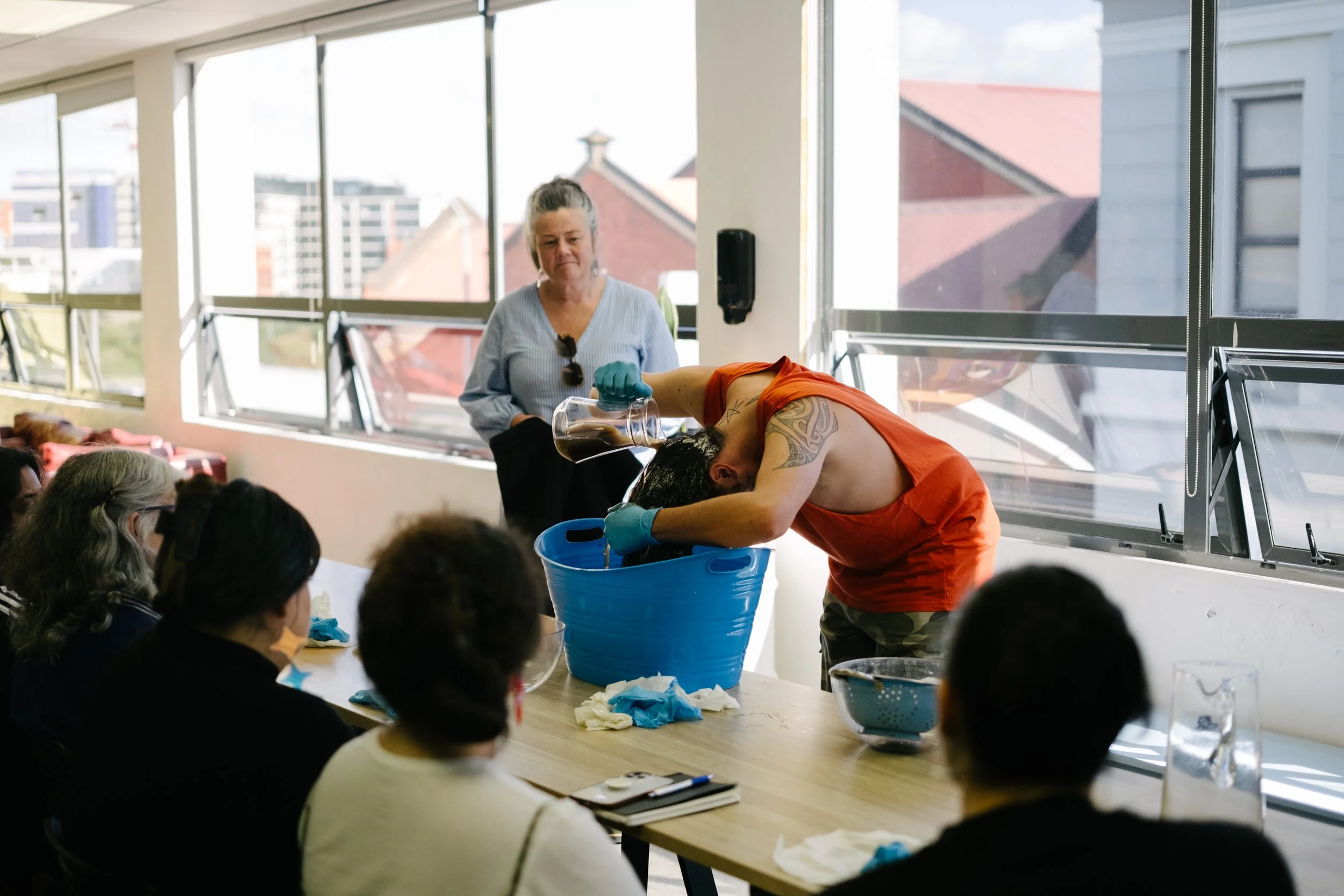 Images | He Mana Makawe Hair Serum Workshop with Koro Sciascia — Tautai Pacific Arts Trust