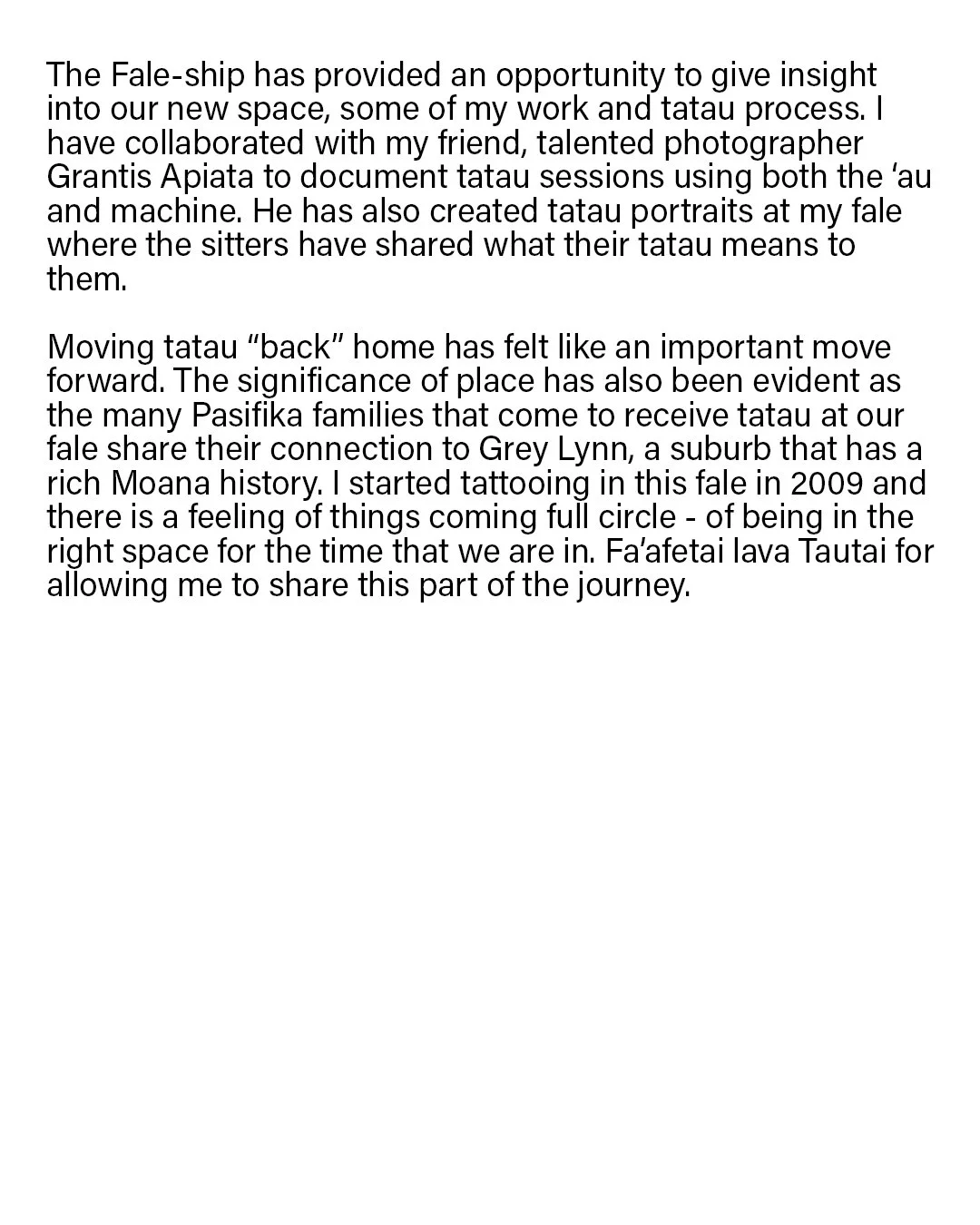 Tyla Vaeau — Tautai Pacific Arts Trust