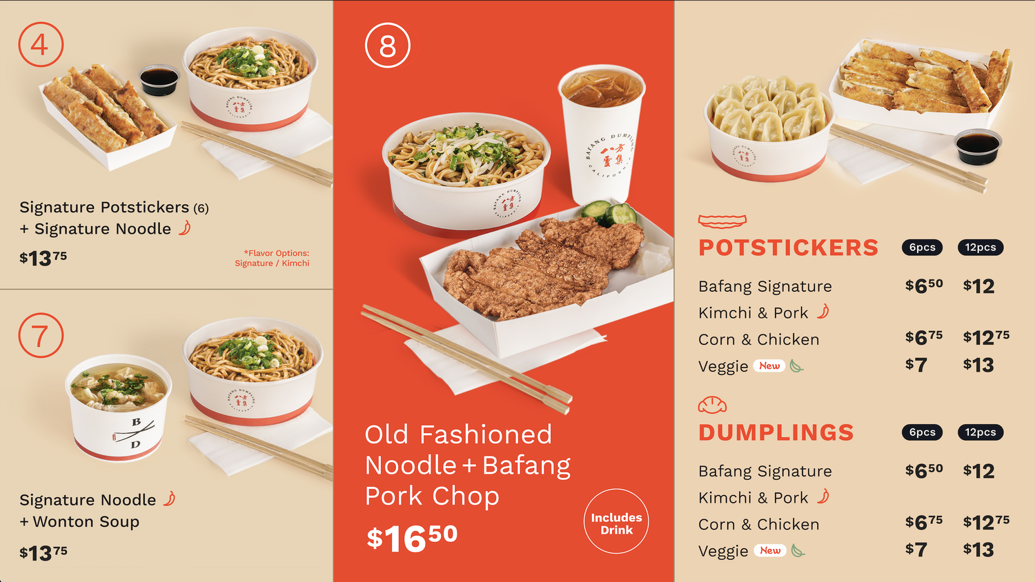 Menu — Bafang Dumpling