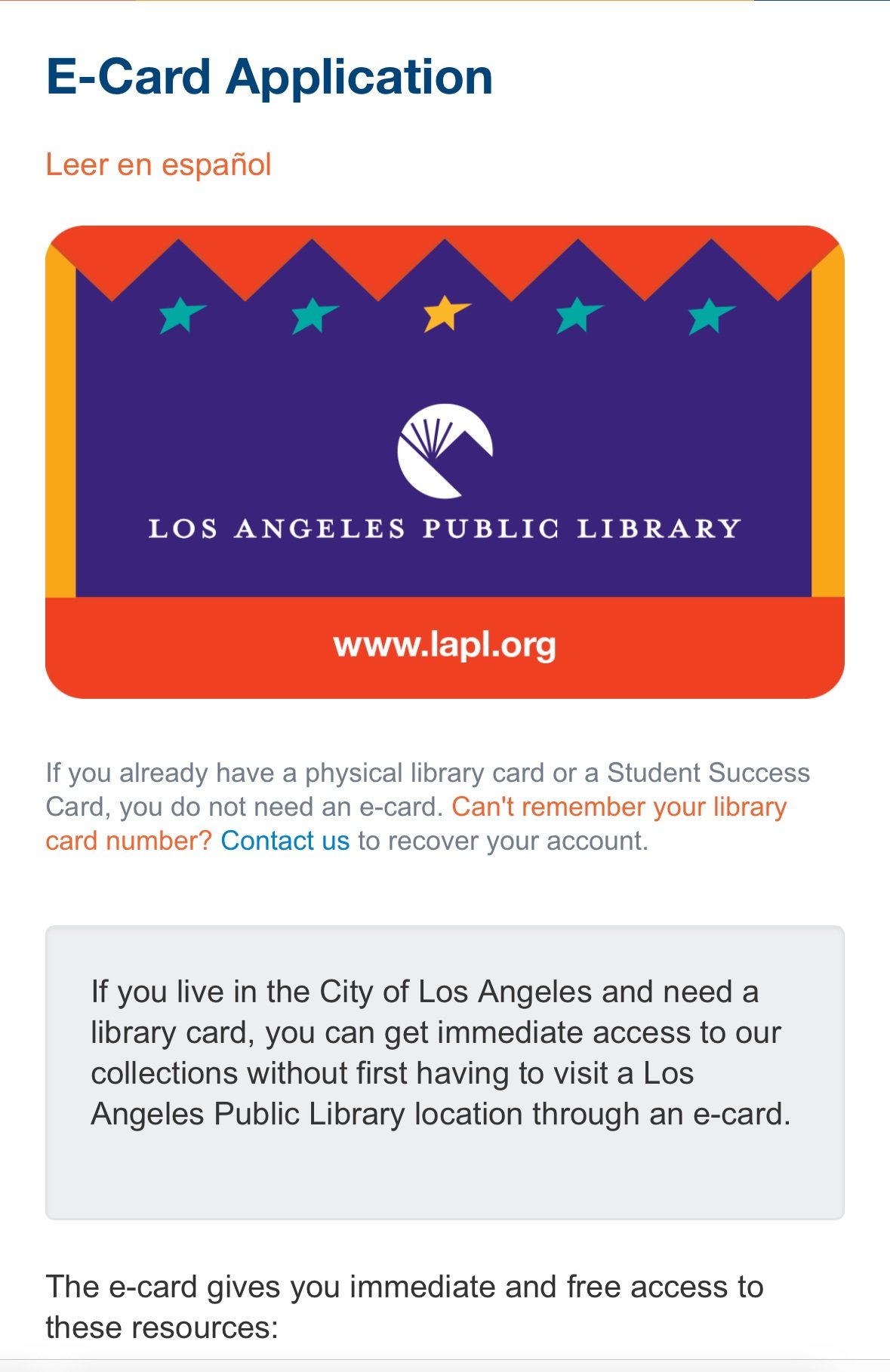 Trying to Read More This Year? Get an E-Card from the LA Public Library ...