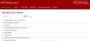 Reading Web Reg: A Visual Guide to USC’s Class Scheduling System ...