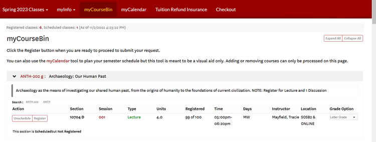 Reading Web Reg: A Visual Guide to USC’s Class Scheduling System ...