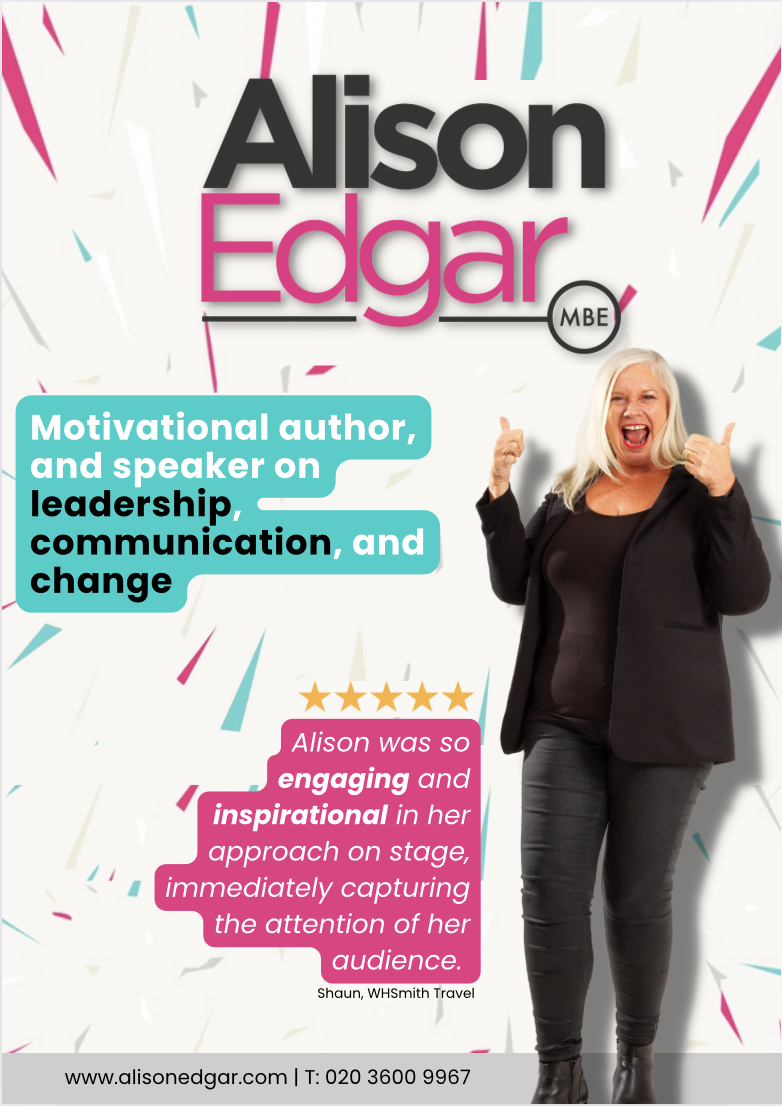 A Speaker with a Difference — UK Motivational Speaker - Alison Edgar MBE