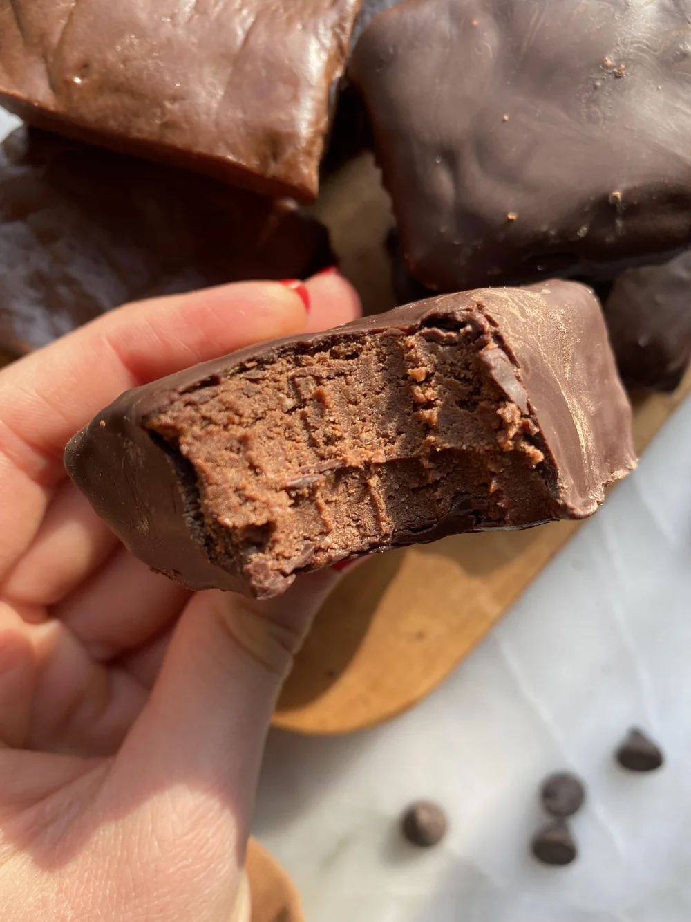 Double Chocolate Protein Squares — Cooking by Kylie