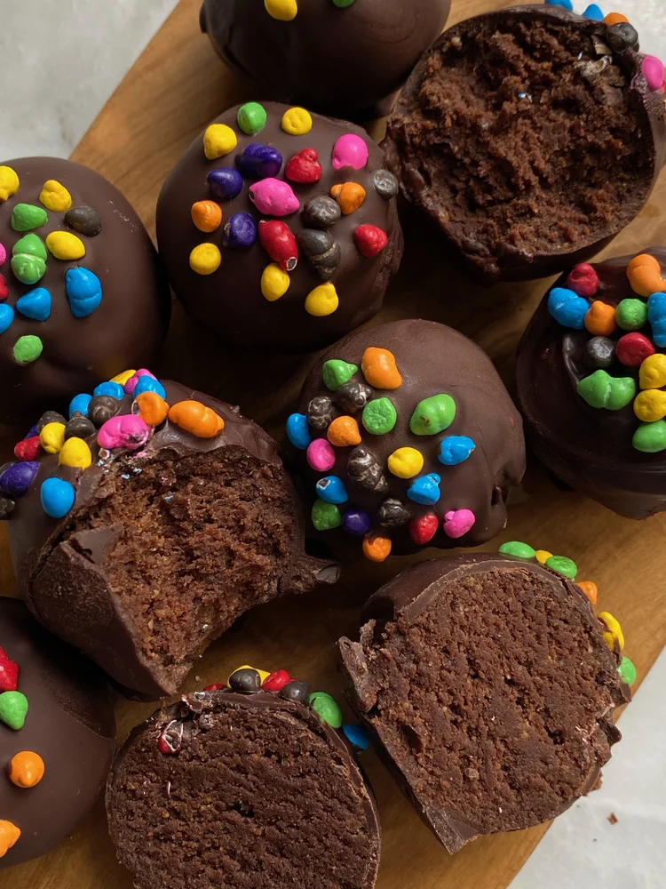 Cosmic Brownie Protein Bites — Cooking by Kylie