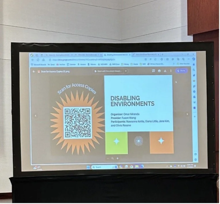 K-SAA at MLA 2024: a summary of the panel “Disabling Environments” and ...