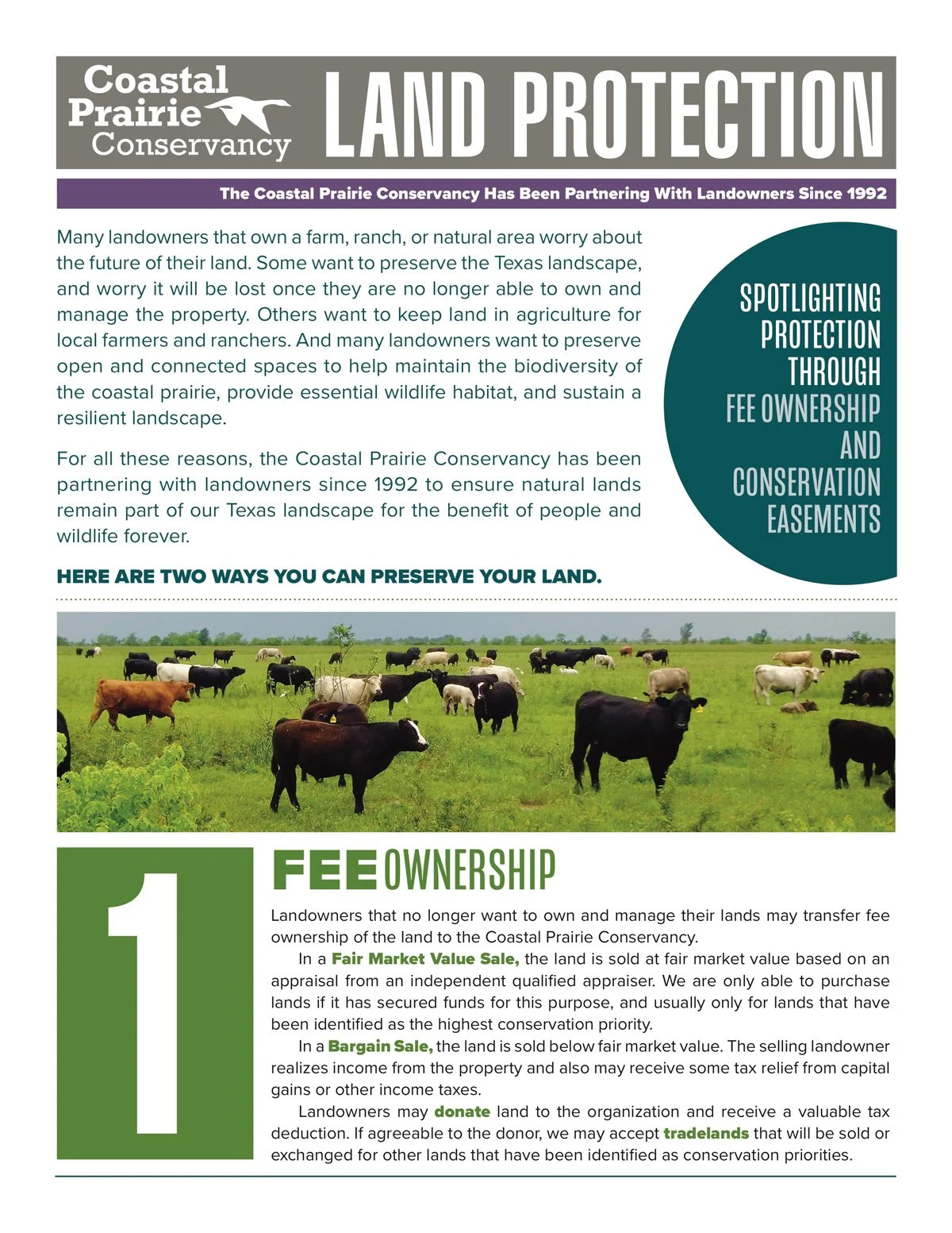 For Landowners — Coastal Prairie Conservancy