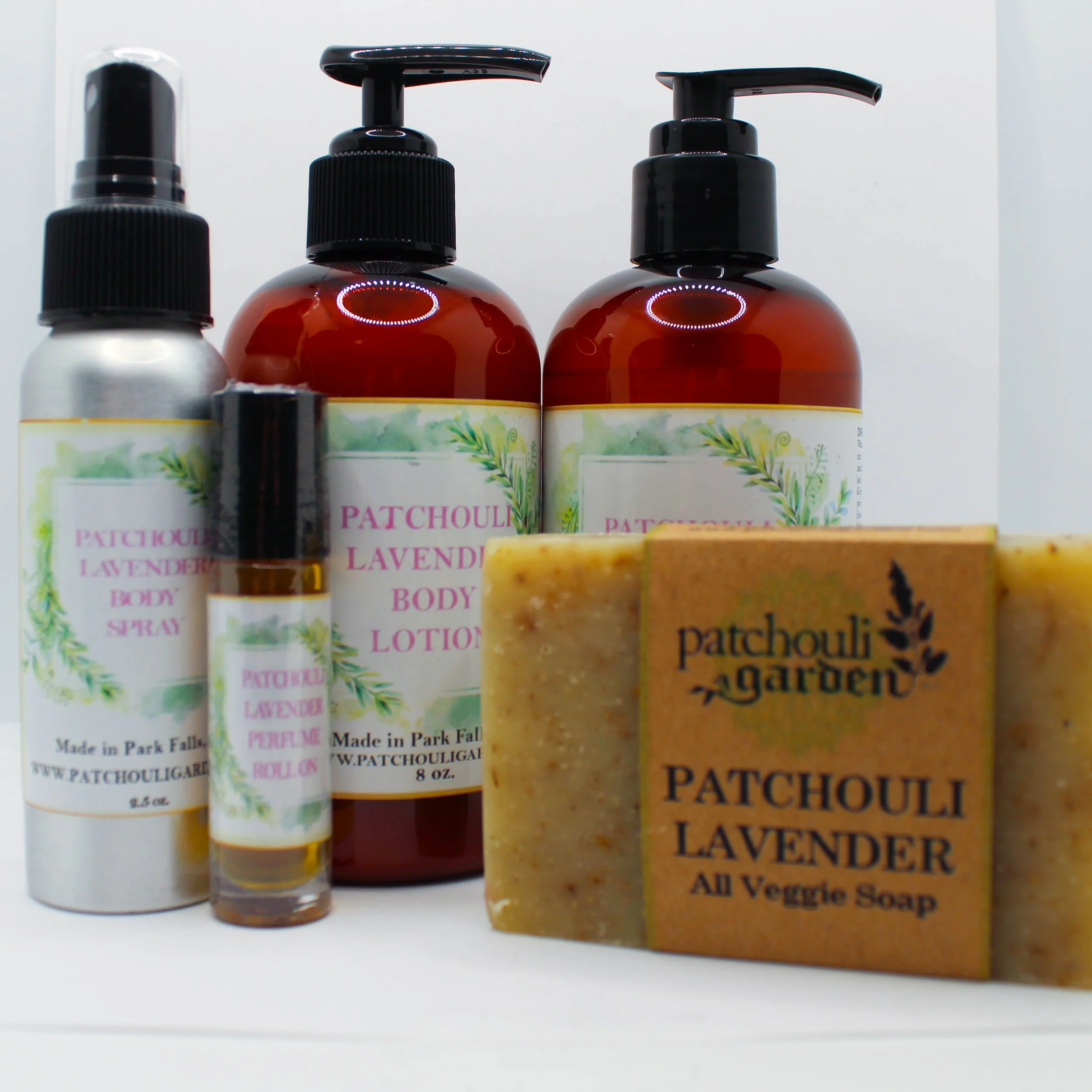 Patchouli Lavender Gift Set w/Bar Soap — Patchouli Garden
