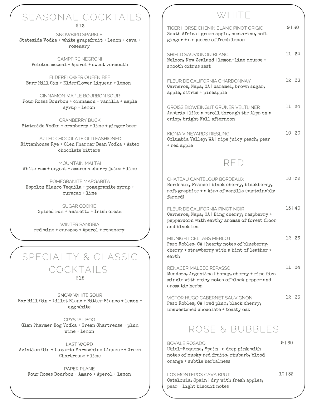 Food & Drink — The Barn