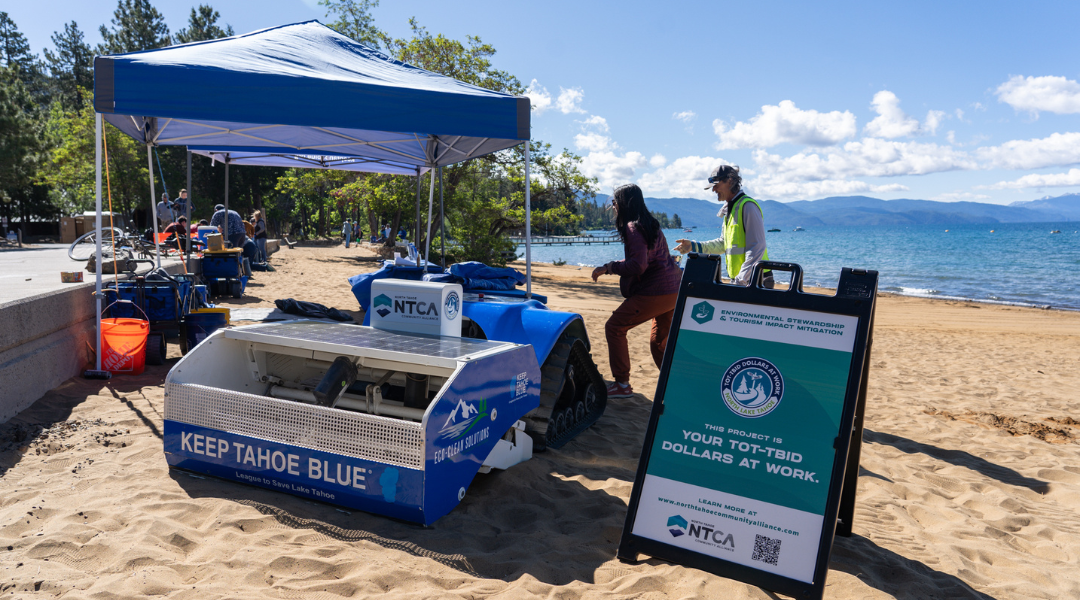 BEBOT made its North Shore debut with its first full beach cleanup of the season at Kings Beach ...