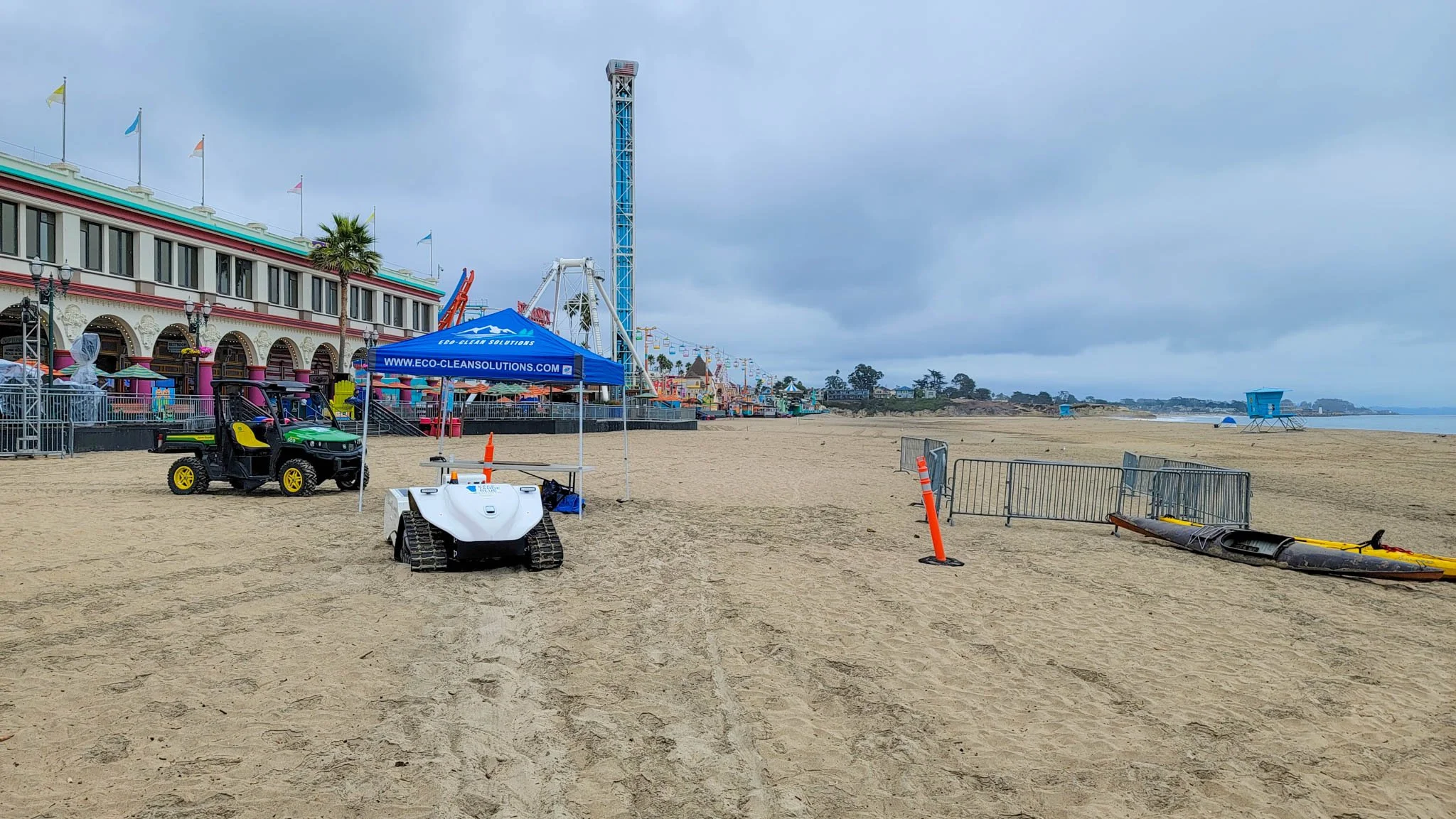 It was surf's up in Santa Cruz as the BEBOT made its debut on the coast ...