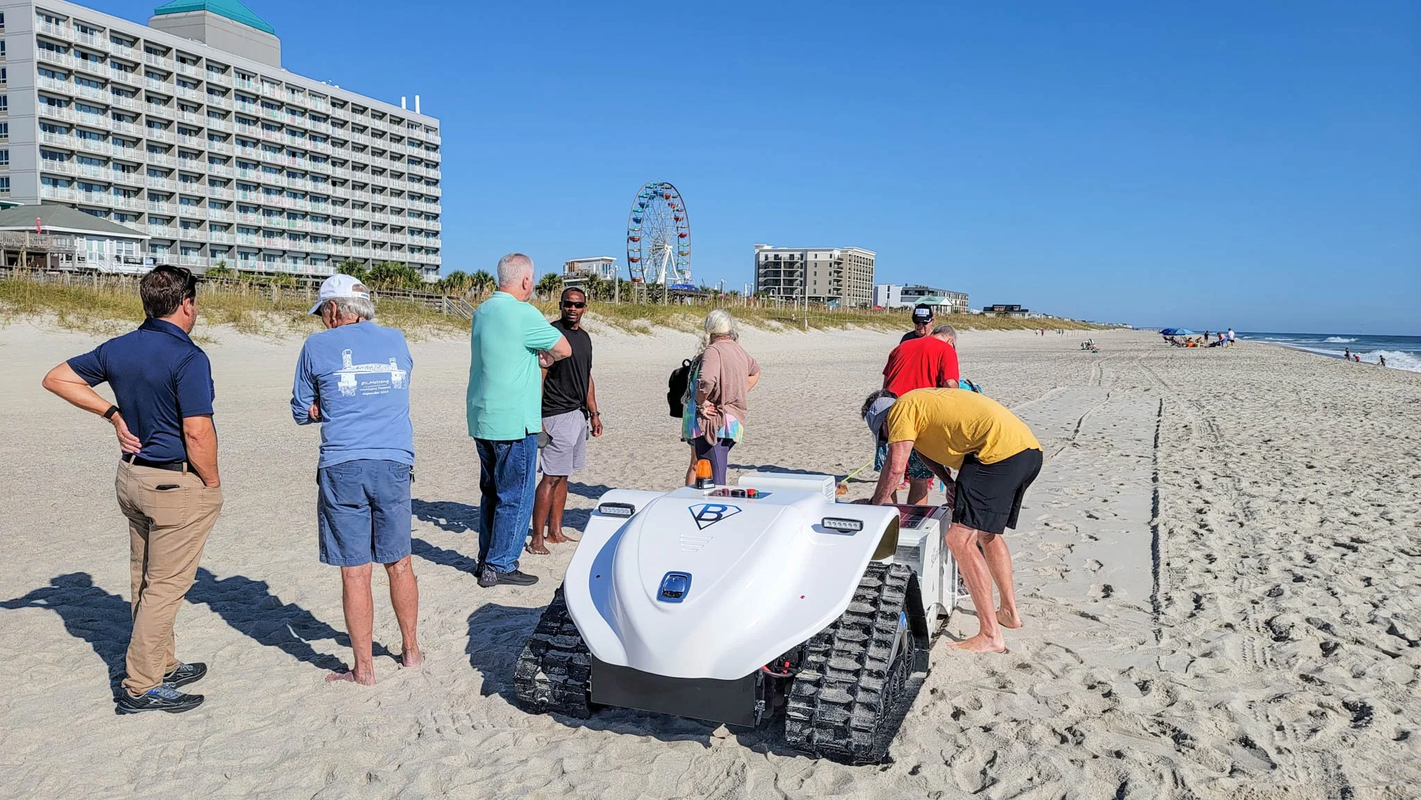 ECO-CLEAN Solutions hosted a BEBOT beach cleaning demo at Carolina ...