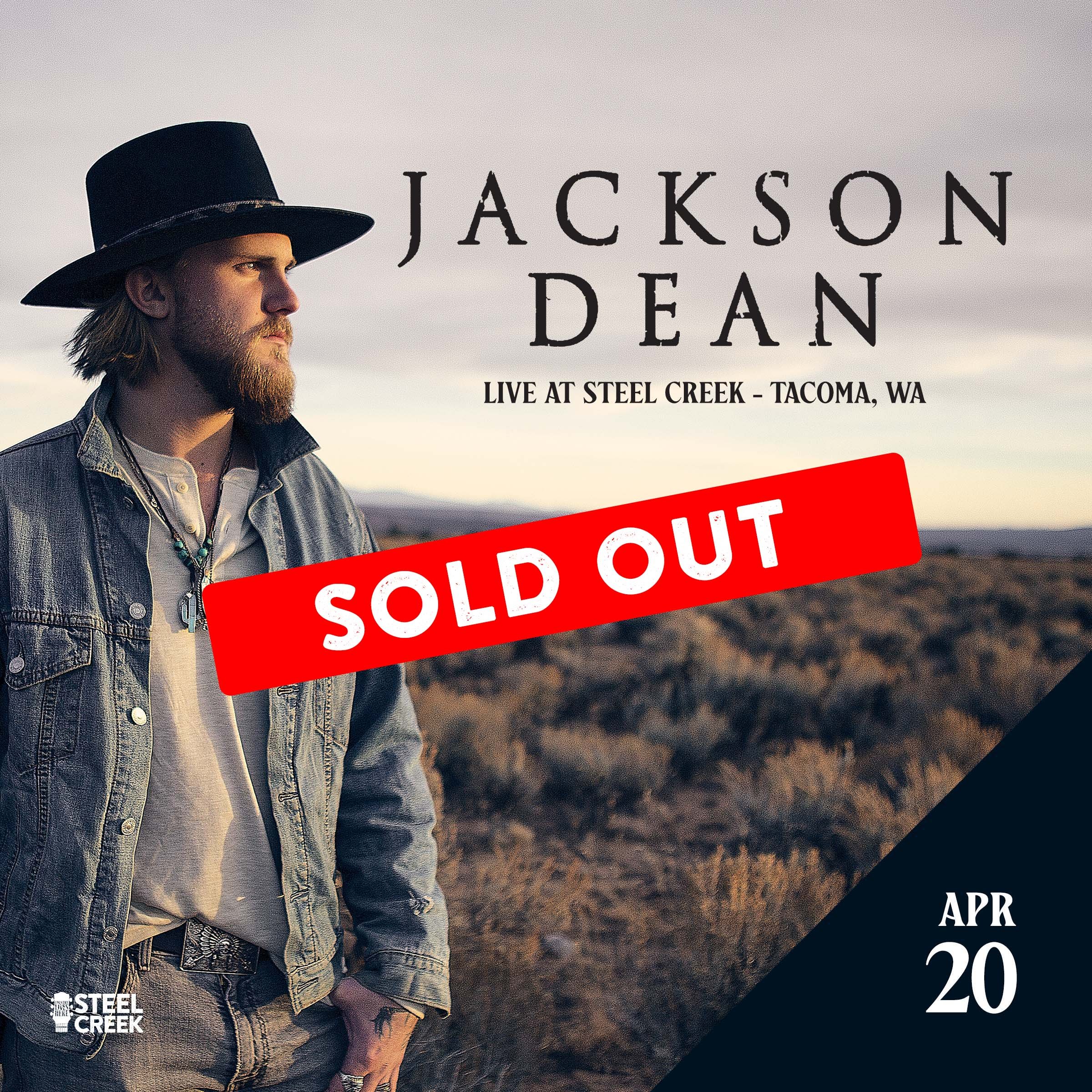 Jackson Dean w/ Full Band Live in Tacoma, WA — Steel Creek | Country ...