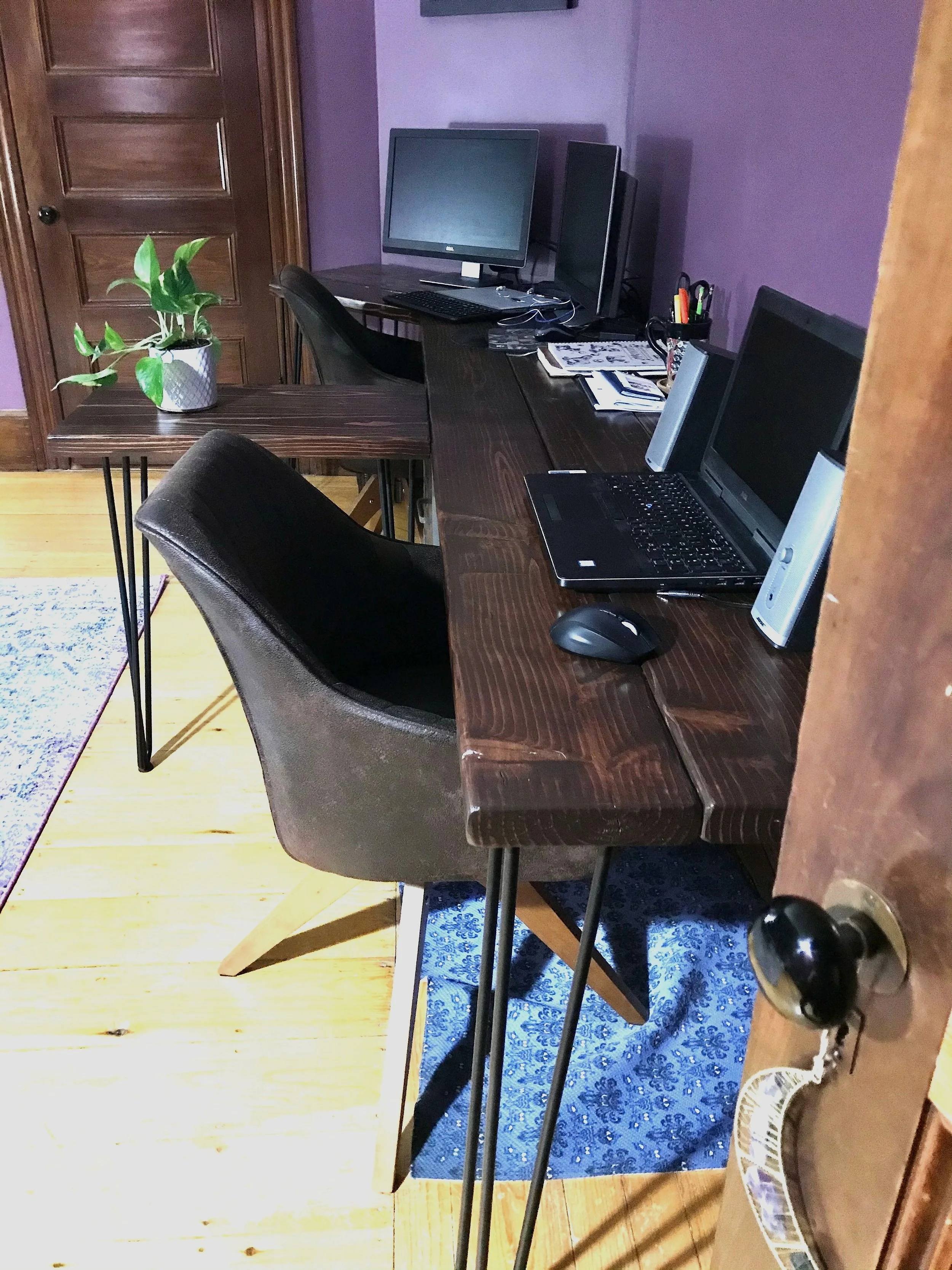We built a desk — The Crombie House
