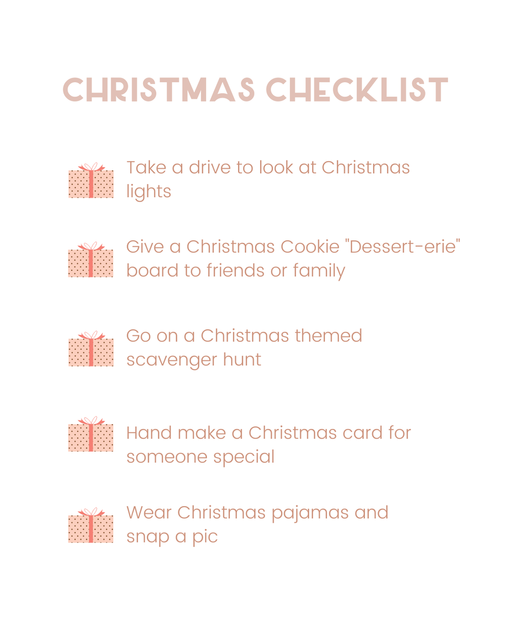 What are Your Fave Holiday Traditions? Christmas Checklist