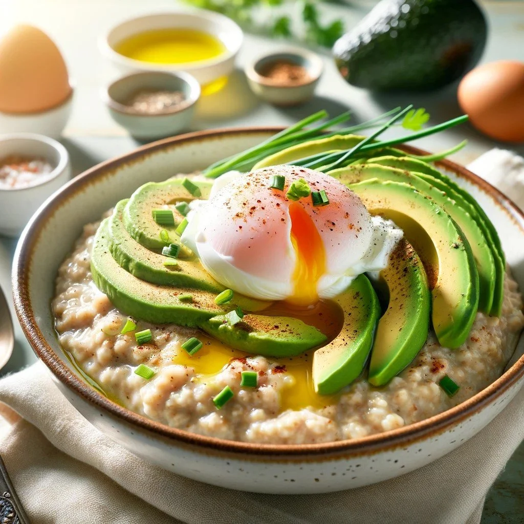Savoury Oatmeal with Avocado & Poached Egg: A Nutritious Twist ...