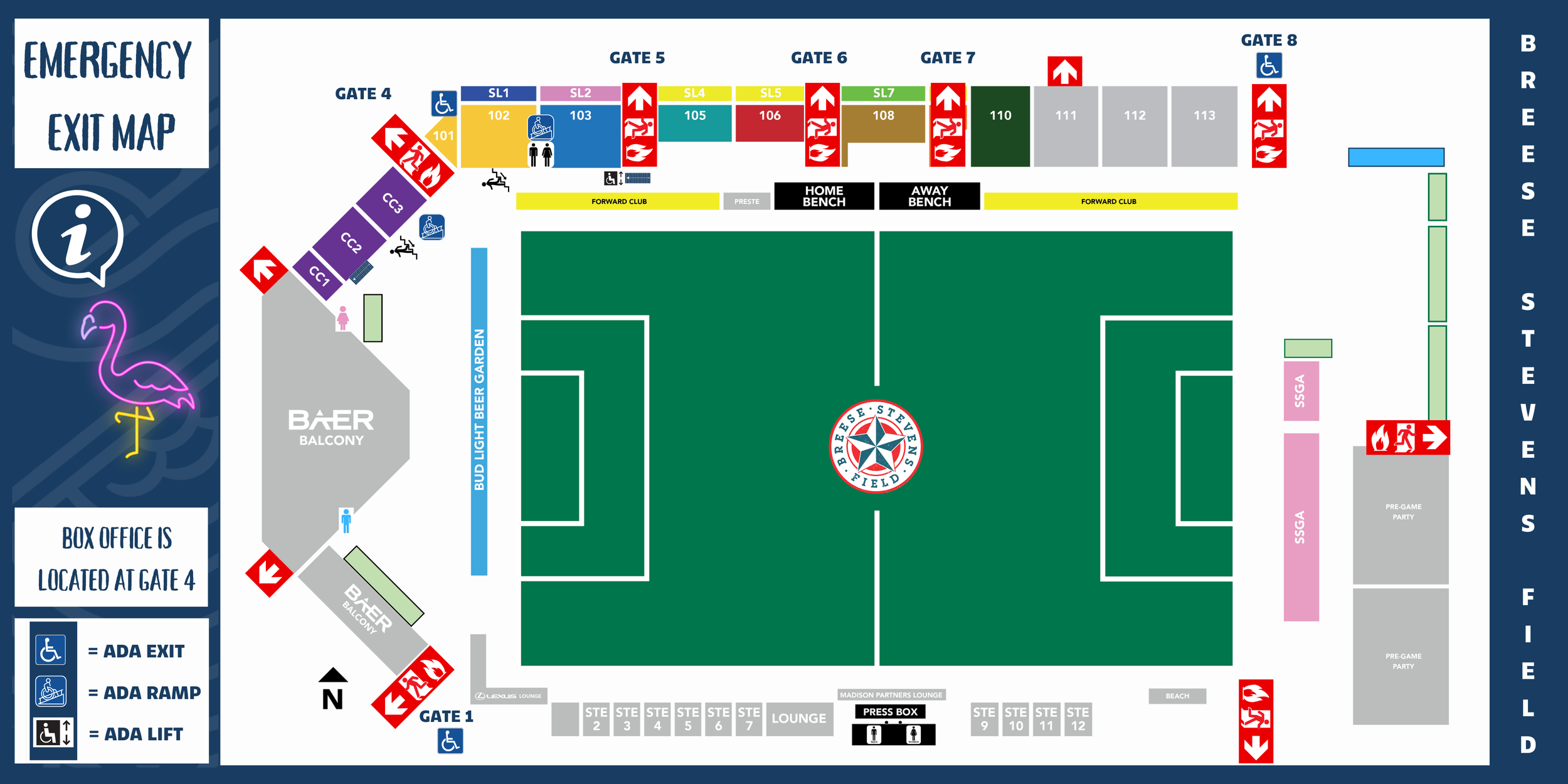 A - Z Staduim Guide — Breese Stevens Field