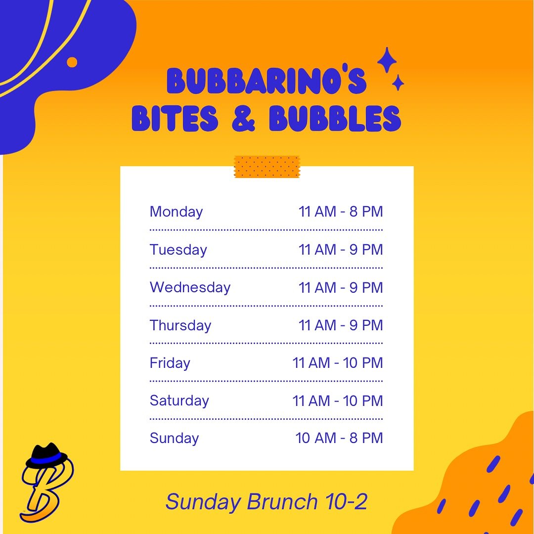 Bubbarino's Bites & Bubbles