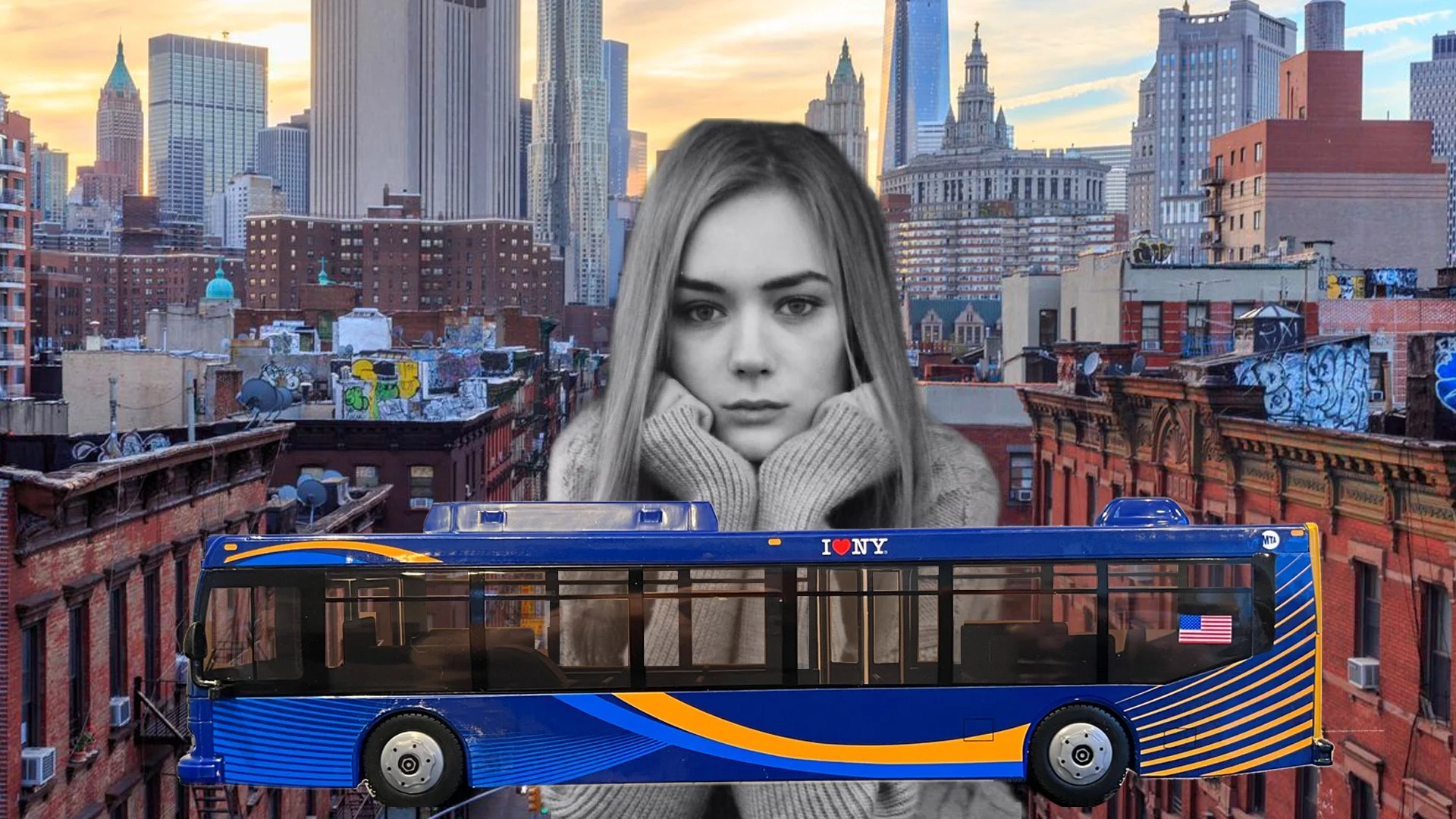 Yellow Blue Bus — In Parentheses