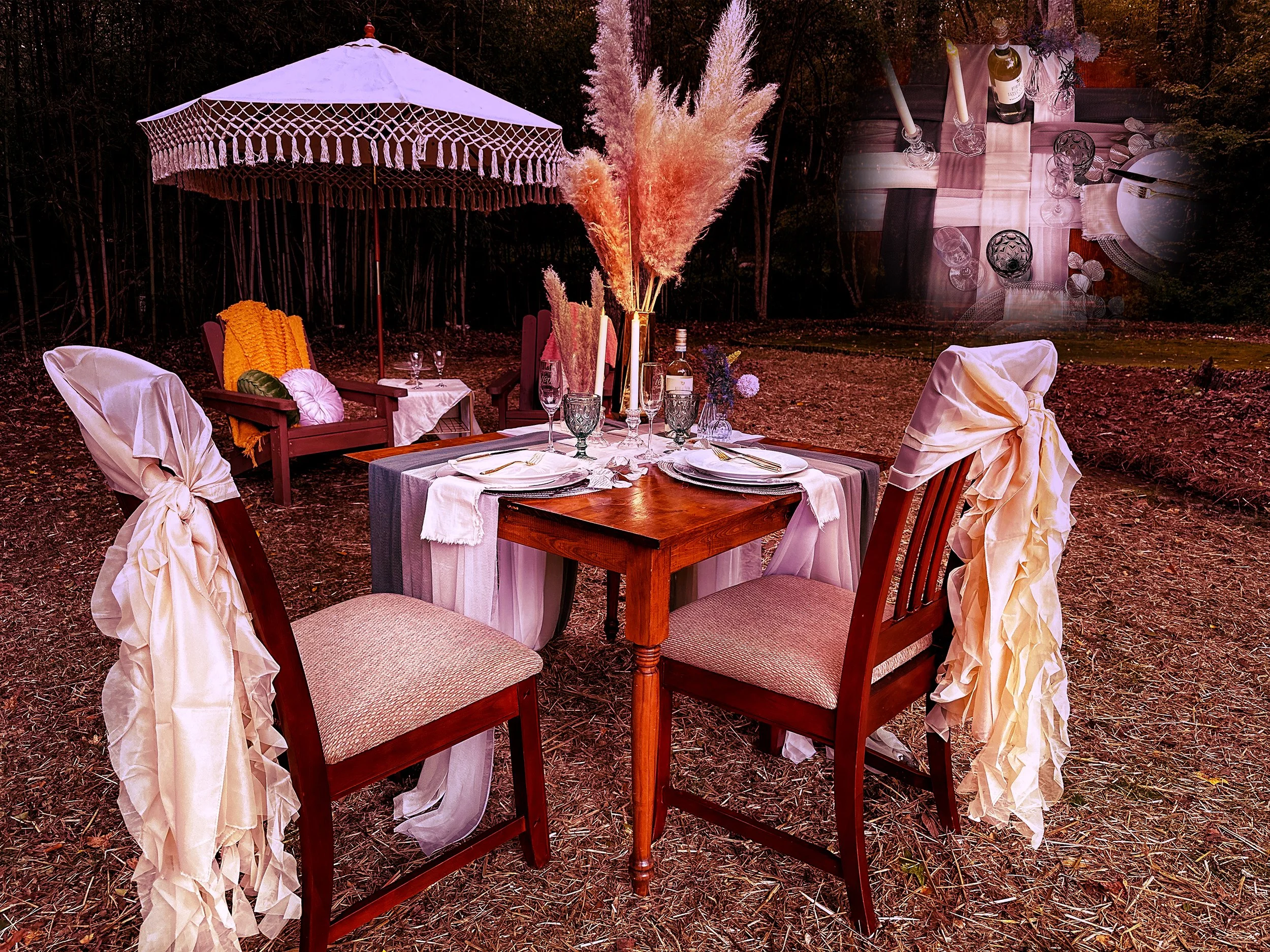 Romantic Picnic At Night